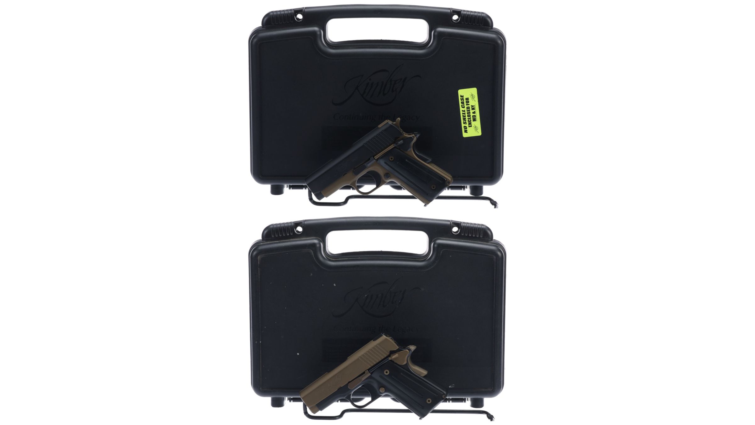 Two Kimber Custom Shop Kimber Ultra RCP II Pistols with Cases | Rock ...