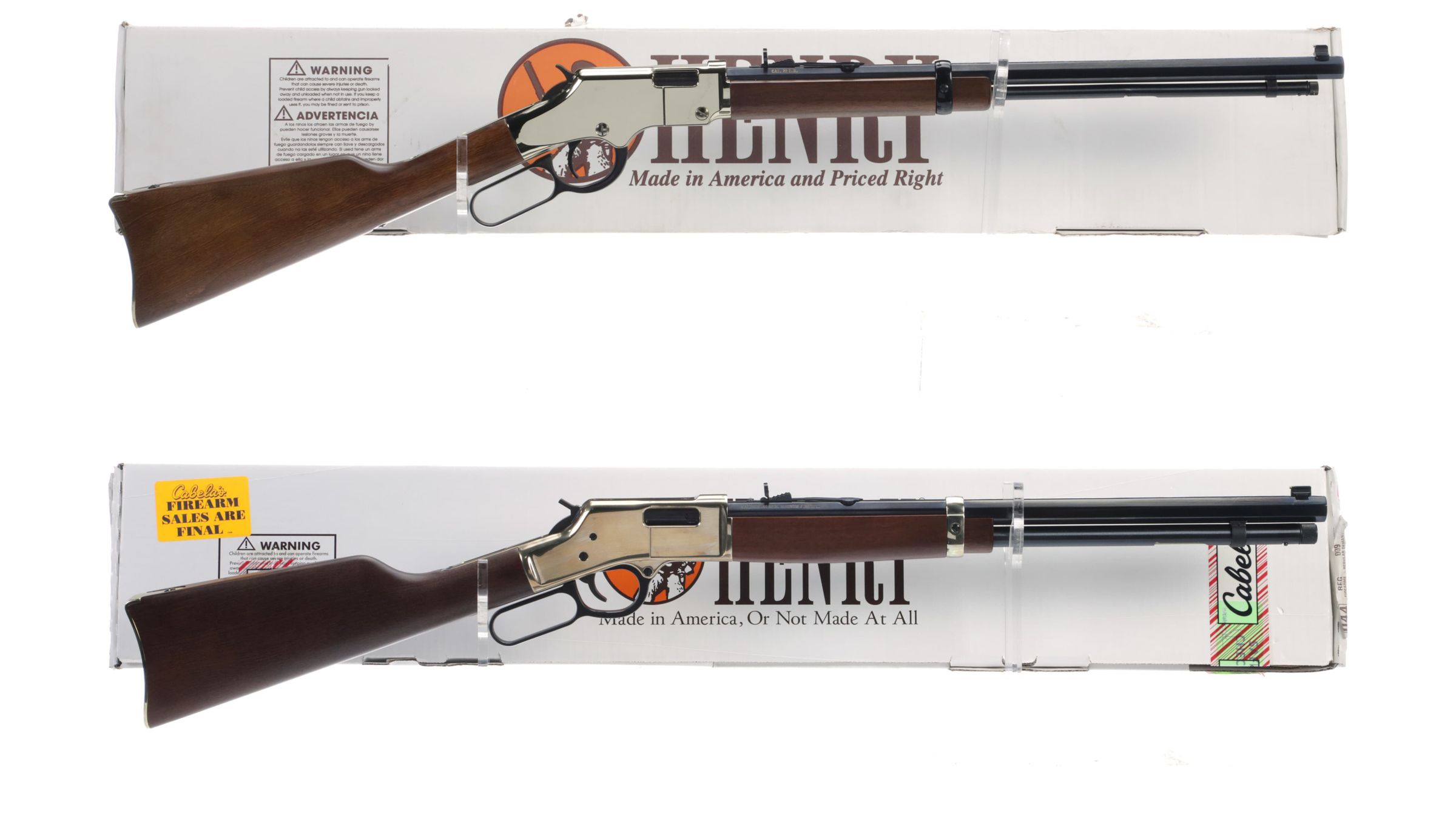 Two Henry Repeating Arms Lever Action Rifles with Boxes | Rock Island ...