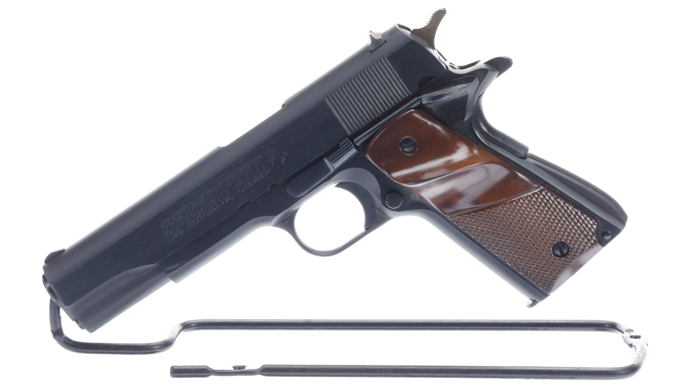 Colt Mk Iv Series 70 Government Model Semi Automatic Pistol Rock