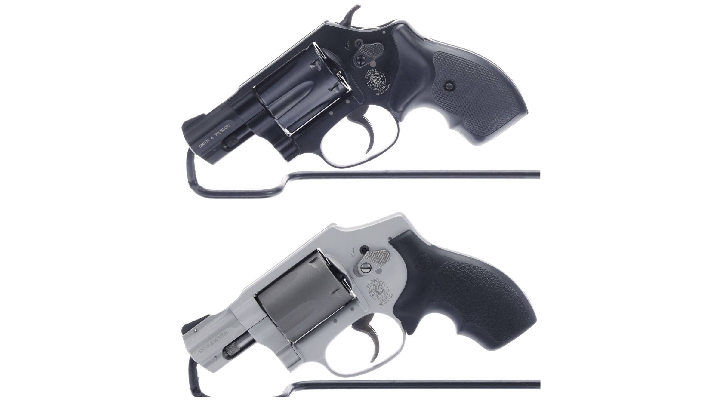 Two Smith & Wesson Lightweight Double Action Revolvers | Rock Island ...