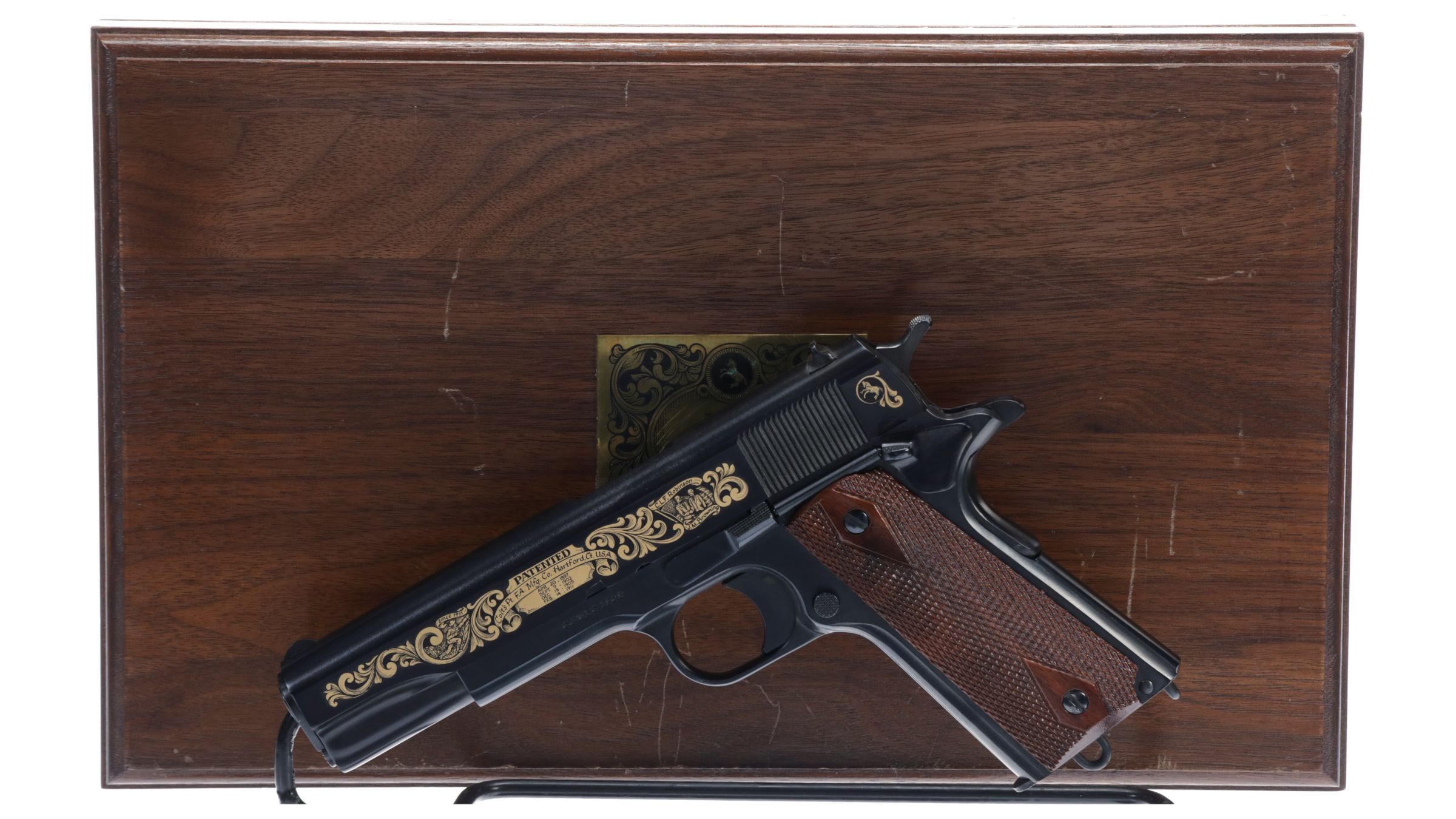 Cased Colt J. M. Browning Commemorative Government Model Pistol | Rock ...