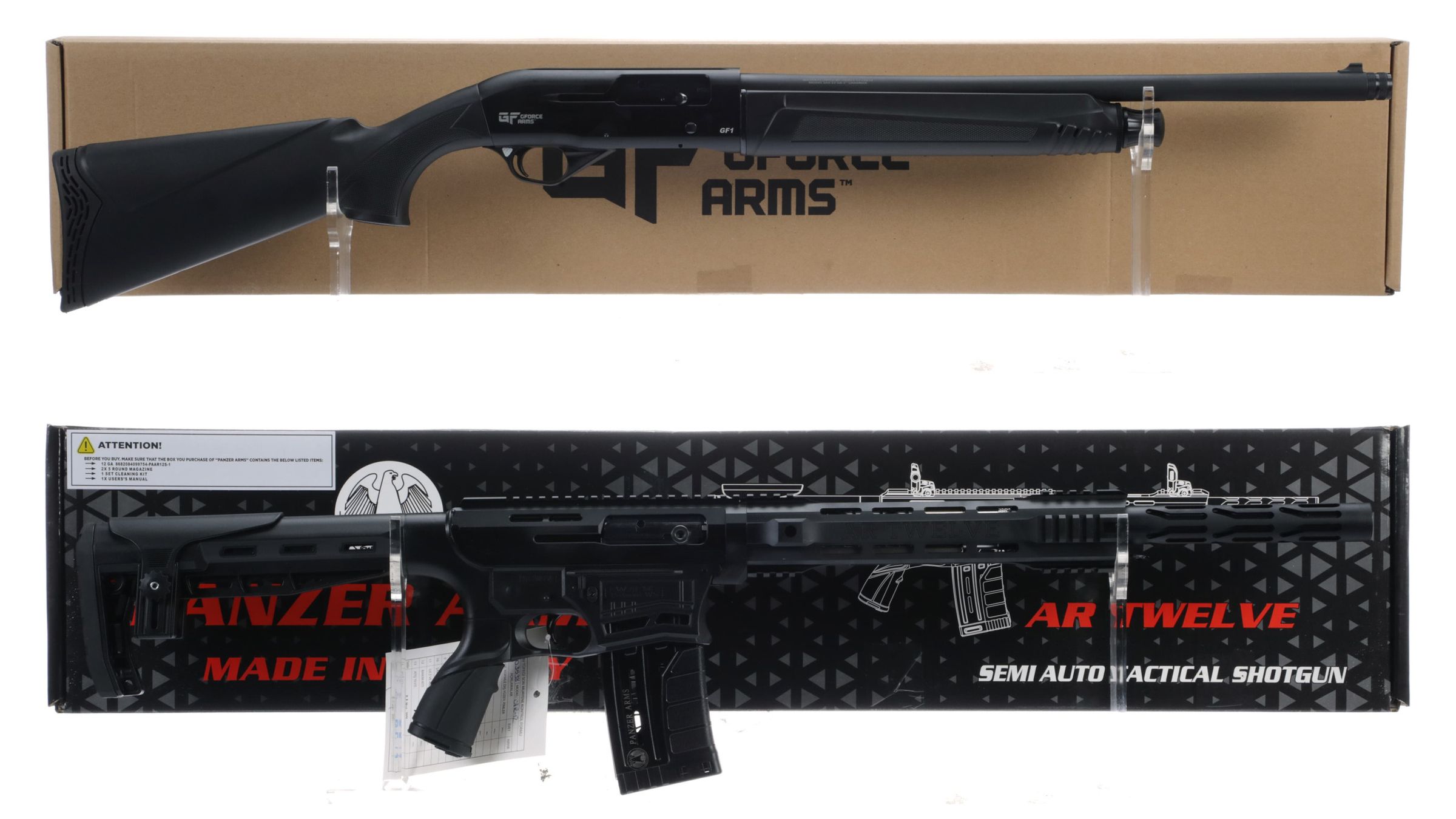 Two Semi Automatic Shotguns With Boxes Rock Island Auction