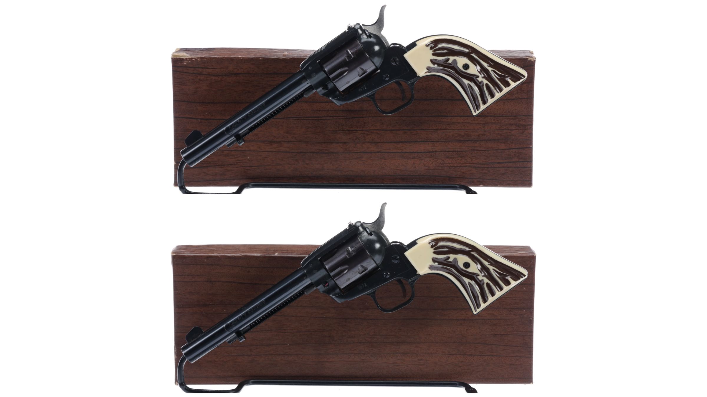 Two Herbert Schmidt Model 21S Single Action Revolvers with Boxes | Rock ...