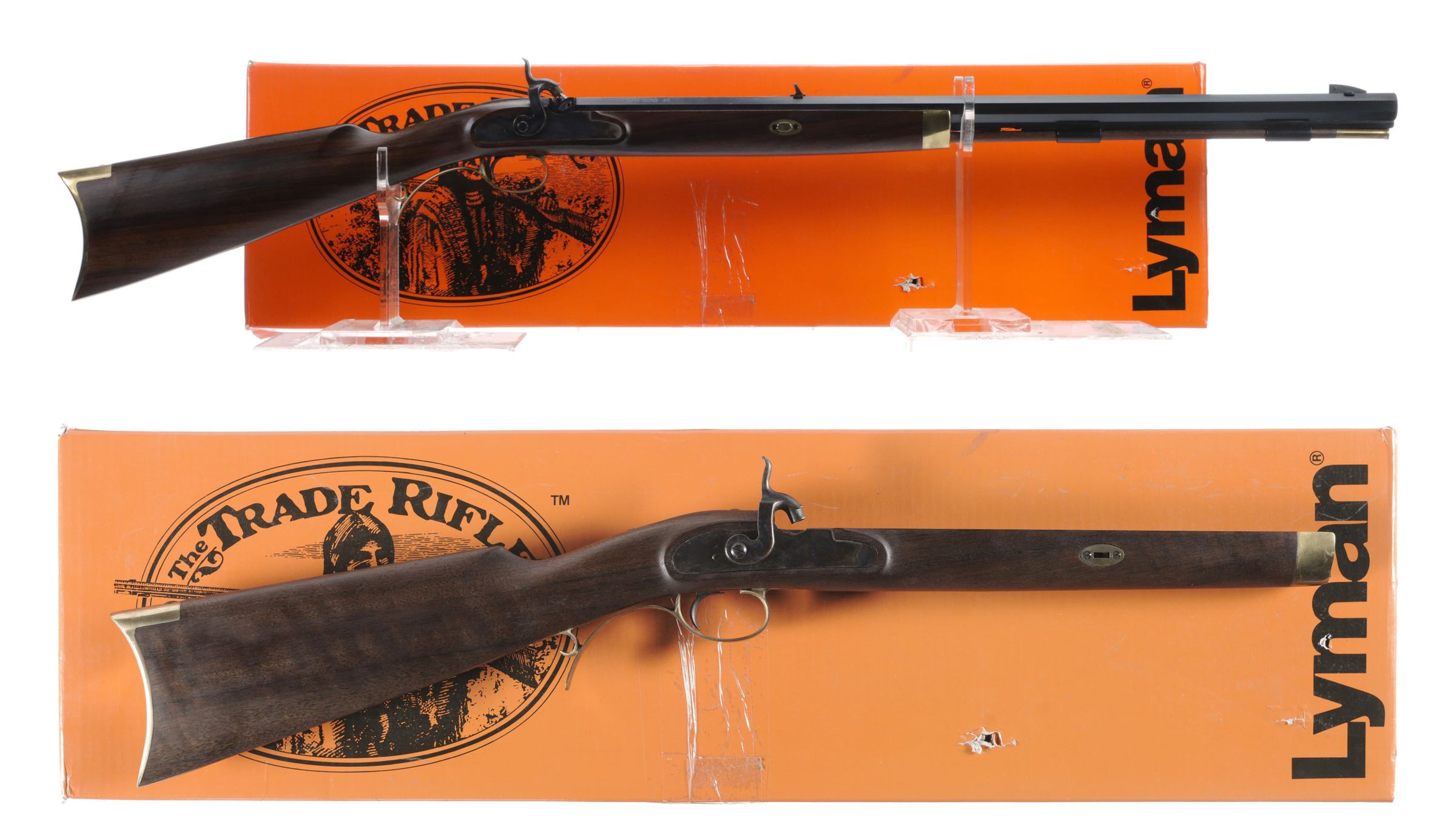 Two Lyman Percussion Trade Rifles | Rock Island Auction