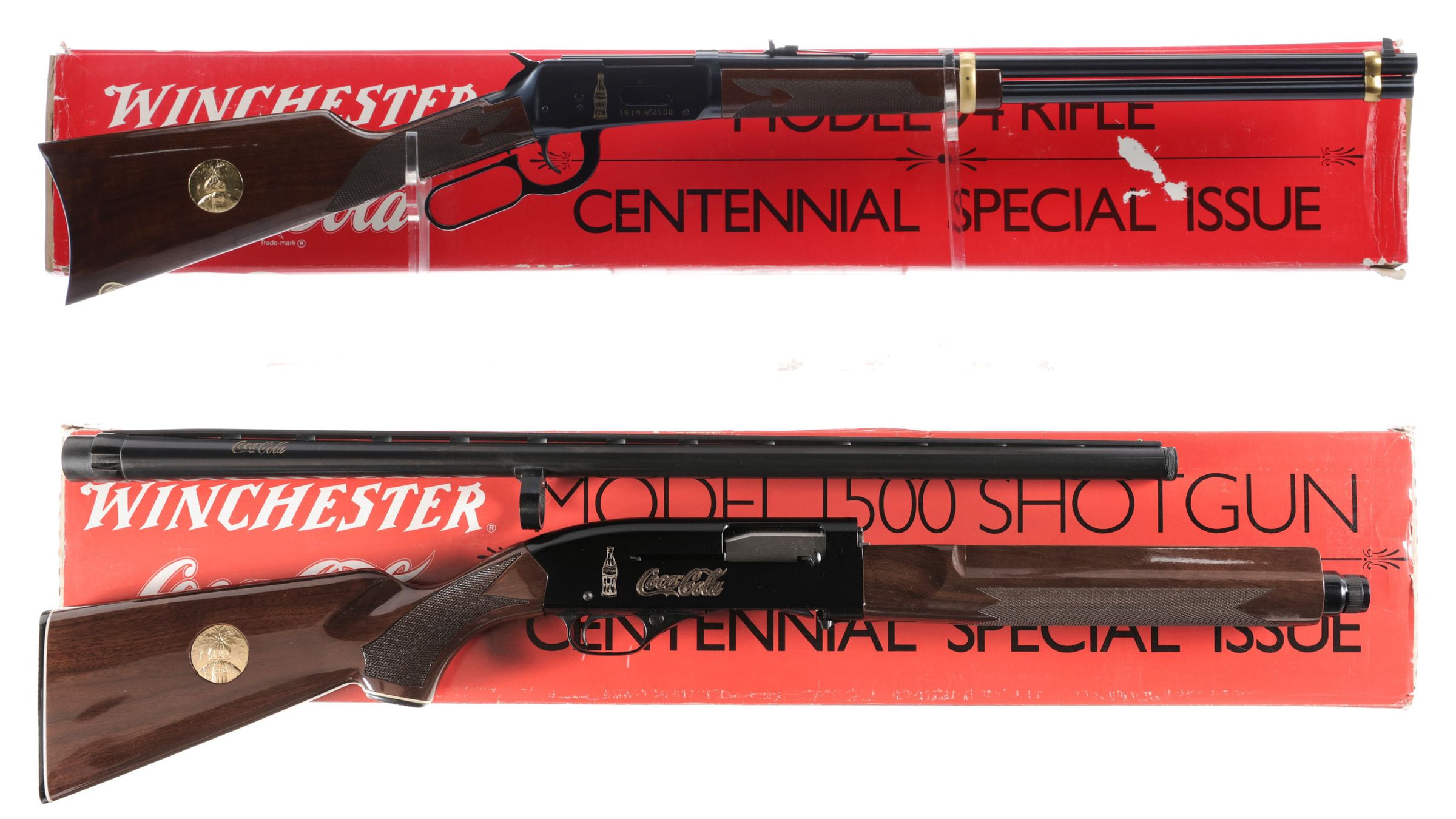 Two Winchester Coca-Cola Centennial Commemorative Long Guns | Rock ...