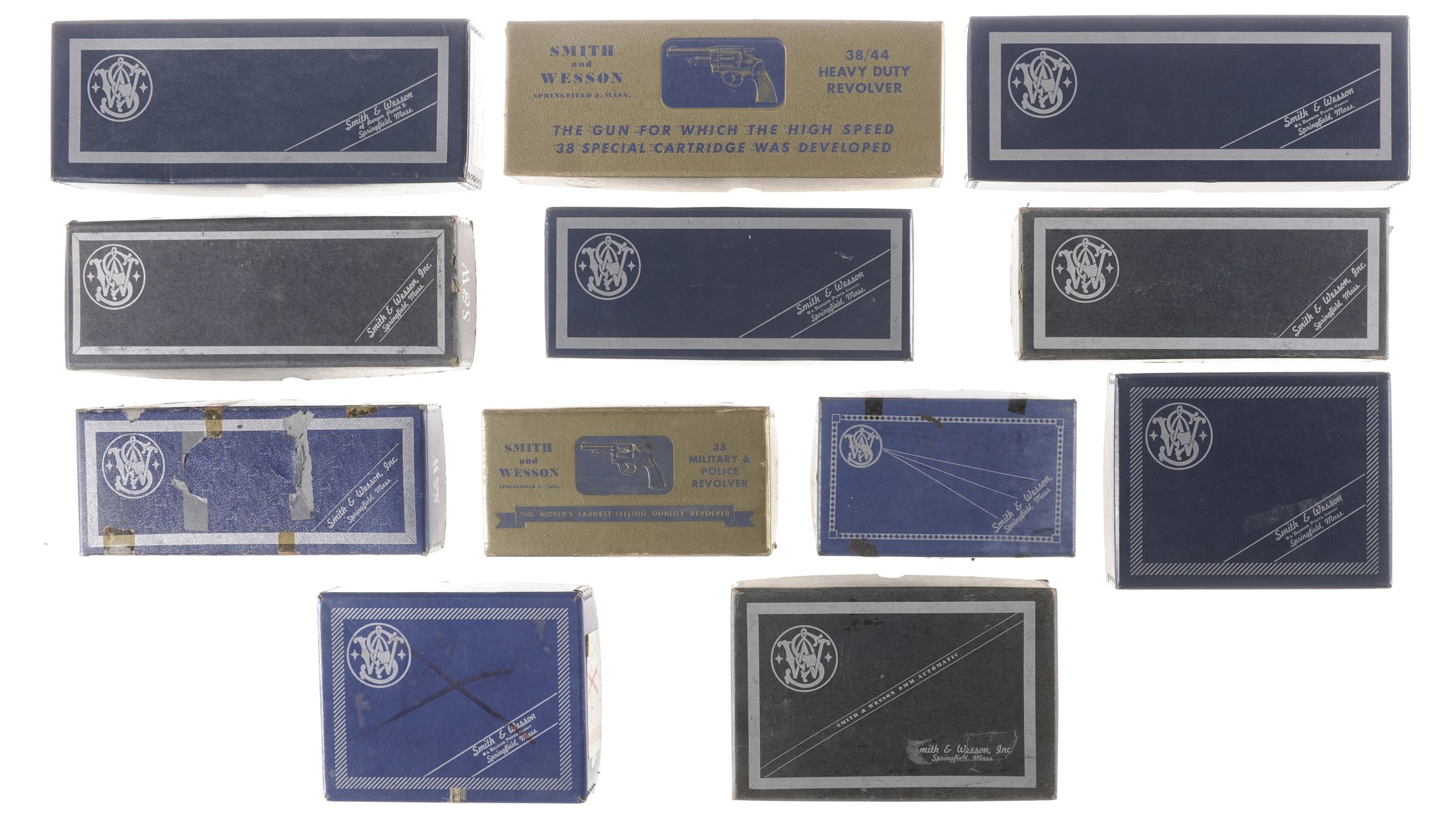 Group of 12 Smith & Wesson Handgun Boxes | Rock Island Auction