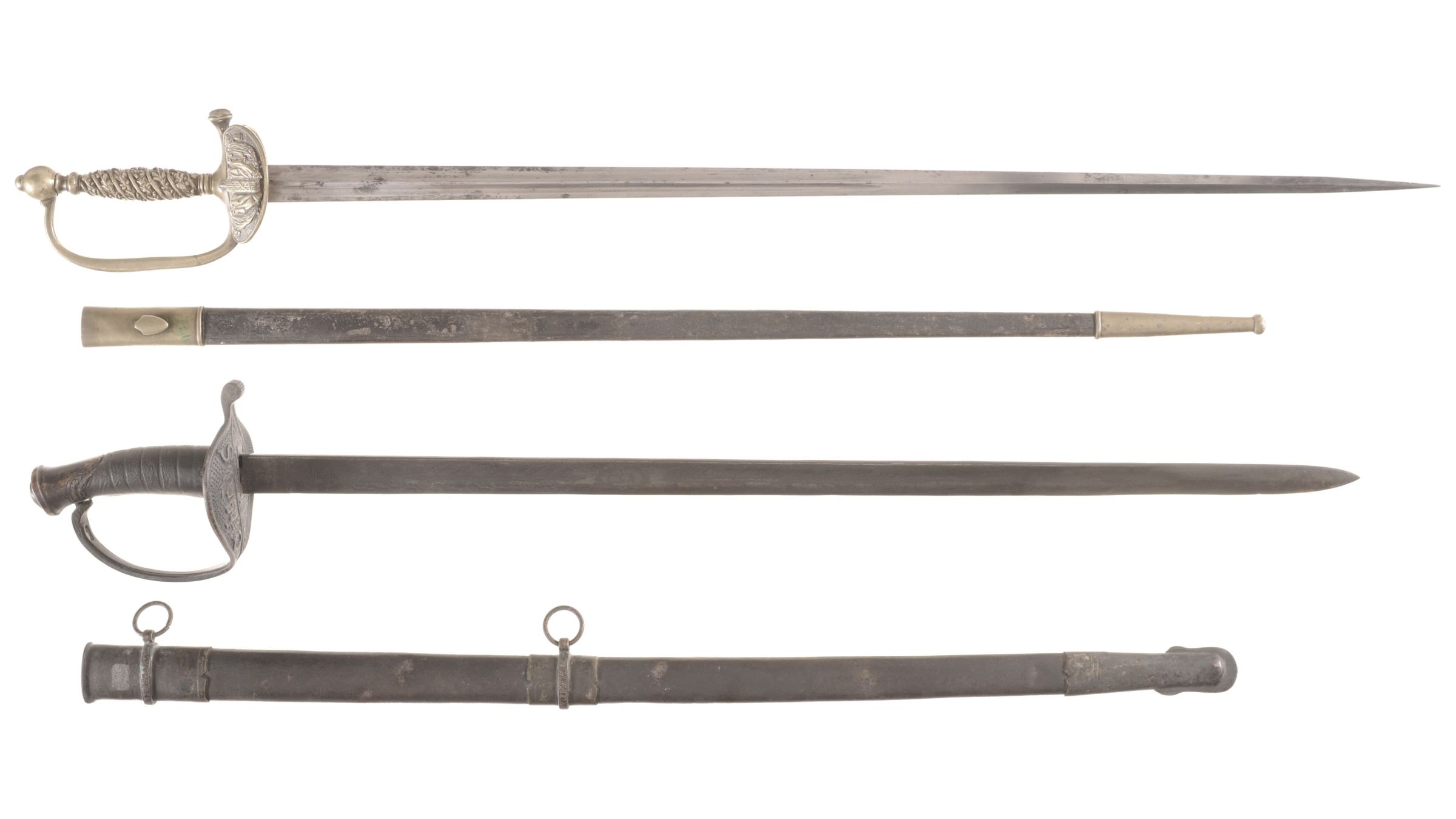 Two Swords with Scabbards | Rock Island Auction
