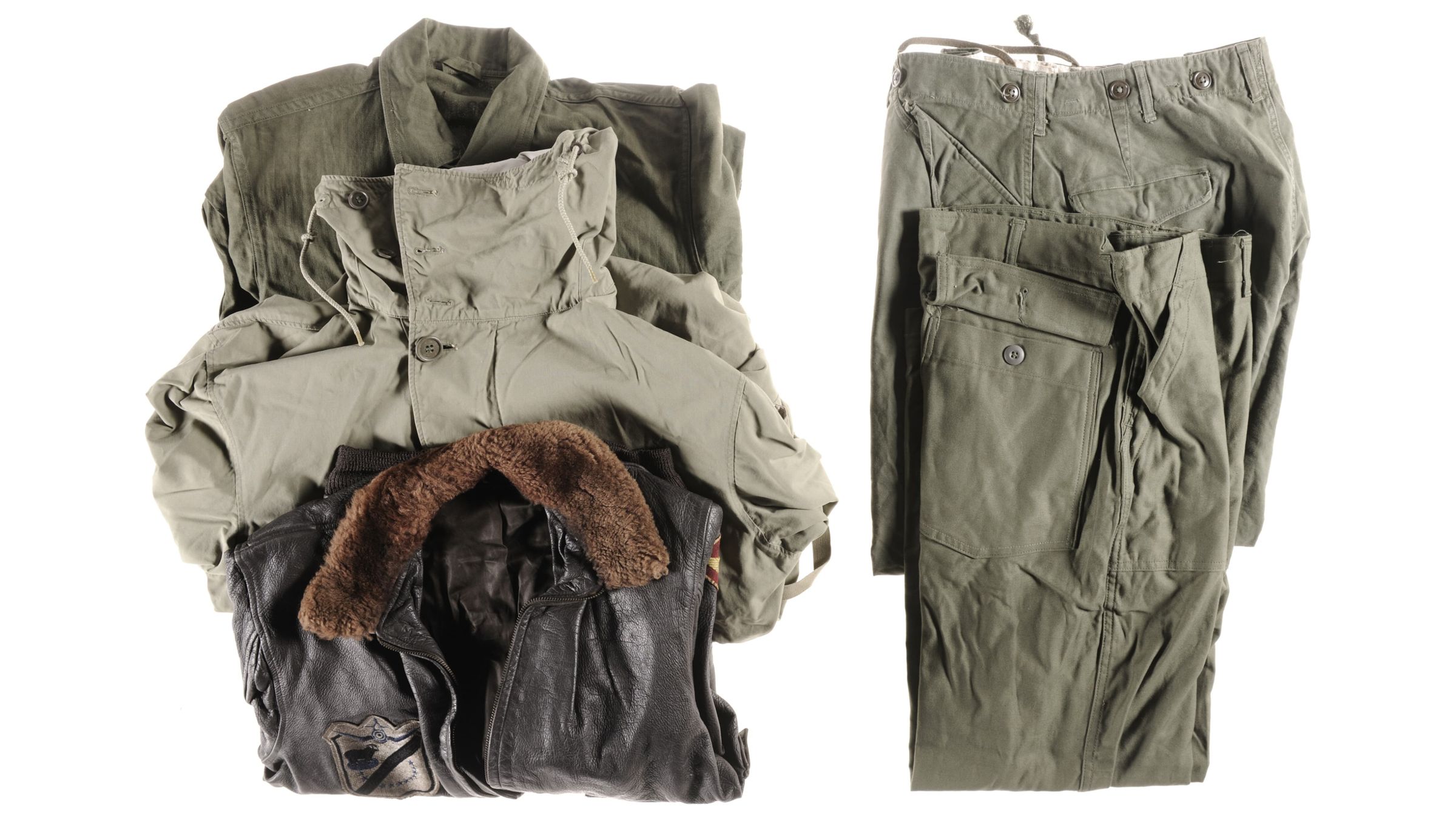 Group of Assorted U.S. Military Uniform Pieces | Rock Island Auction