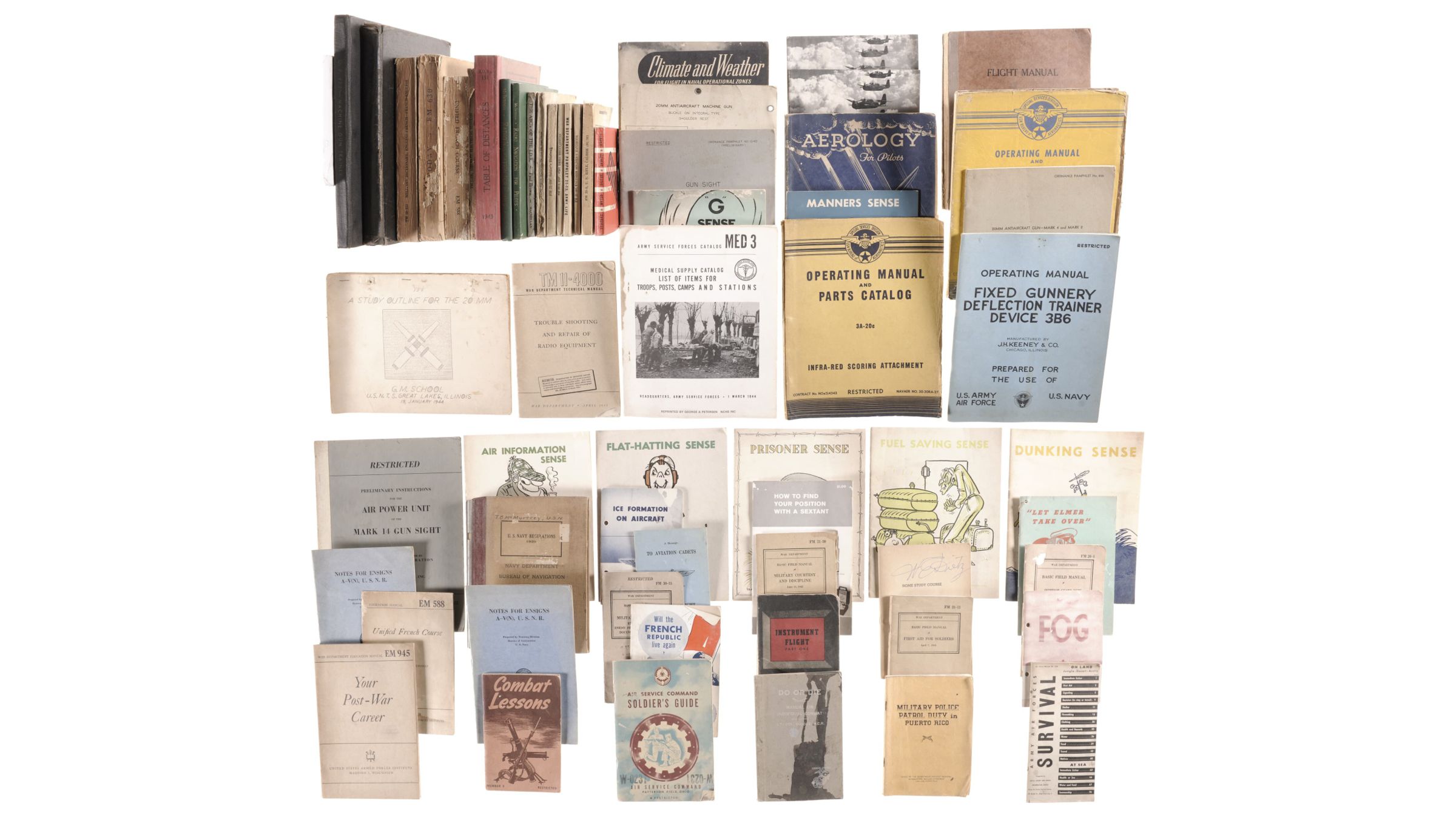 Large Group of U.S. Military Field and Training Manuals | Rock Island ...