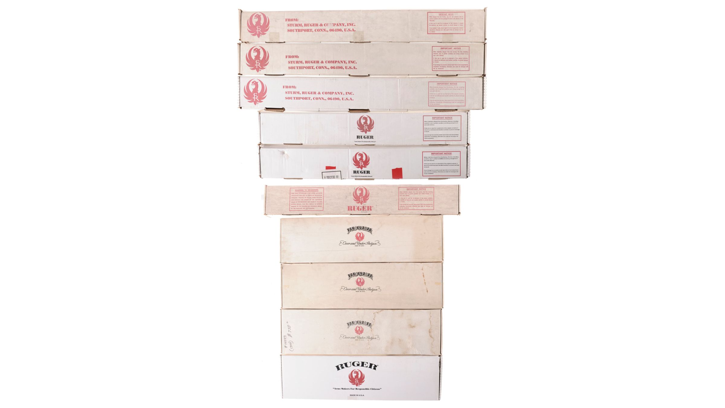 Group of 10 Ruger Long Gun Boxes | Rock Island Auction