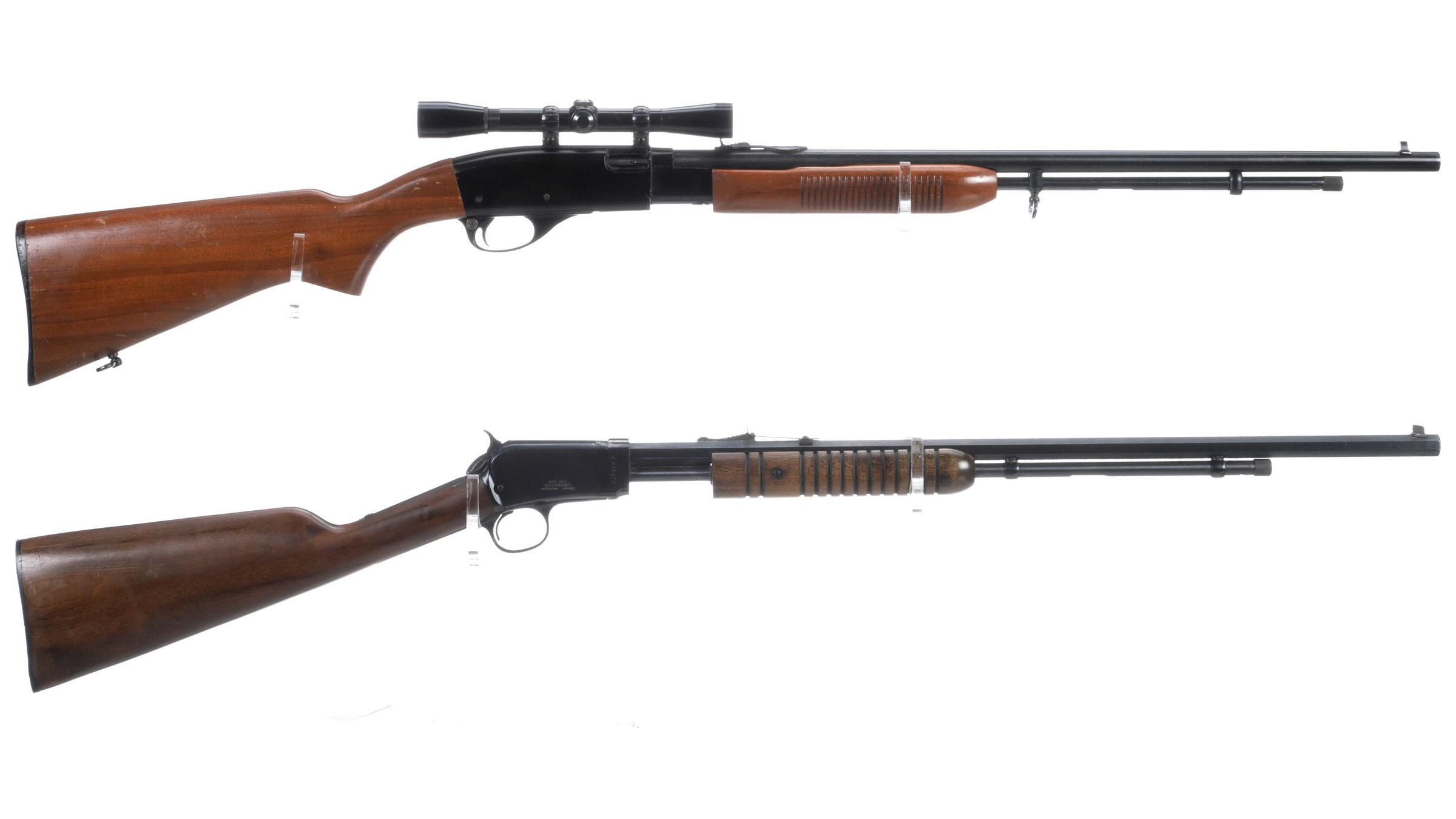 Two Slide Action Rifles | Rock Island Auction