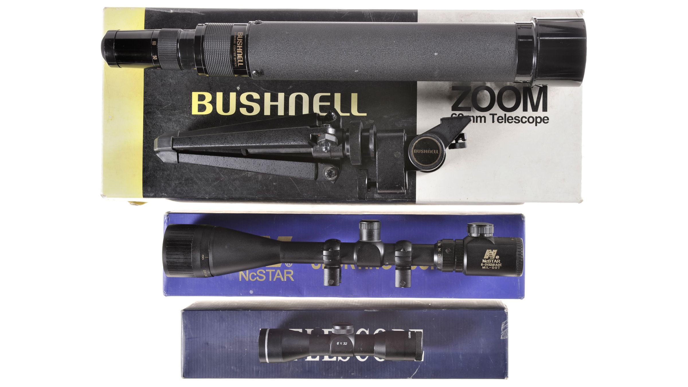 Two Rifle Scopes and One Spotting Scope | Rock Island Auction