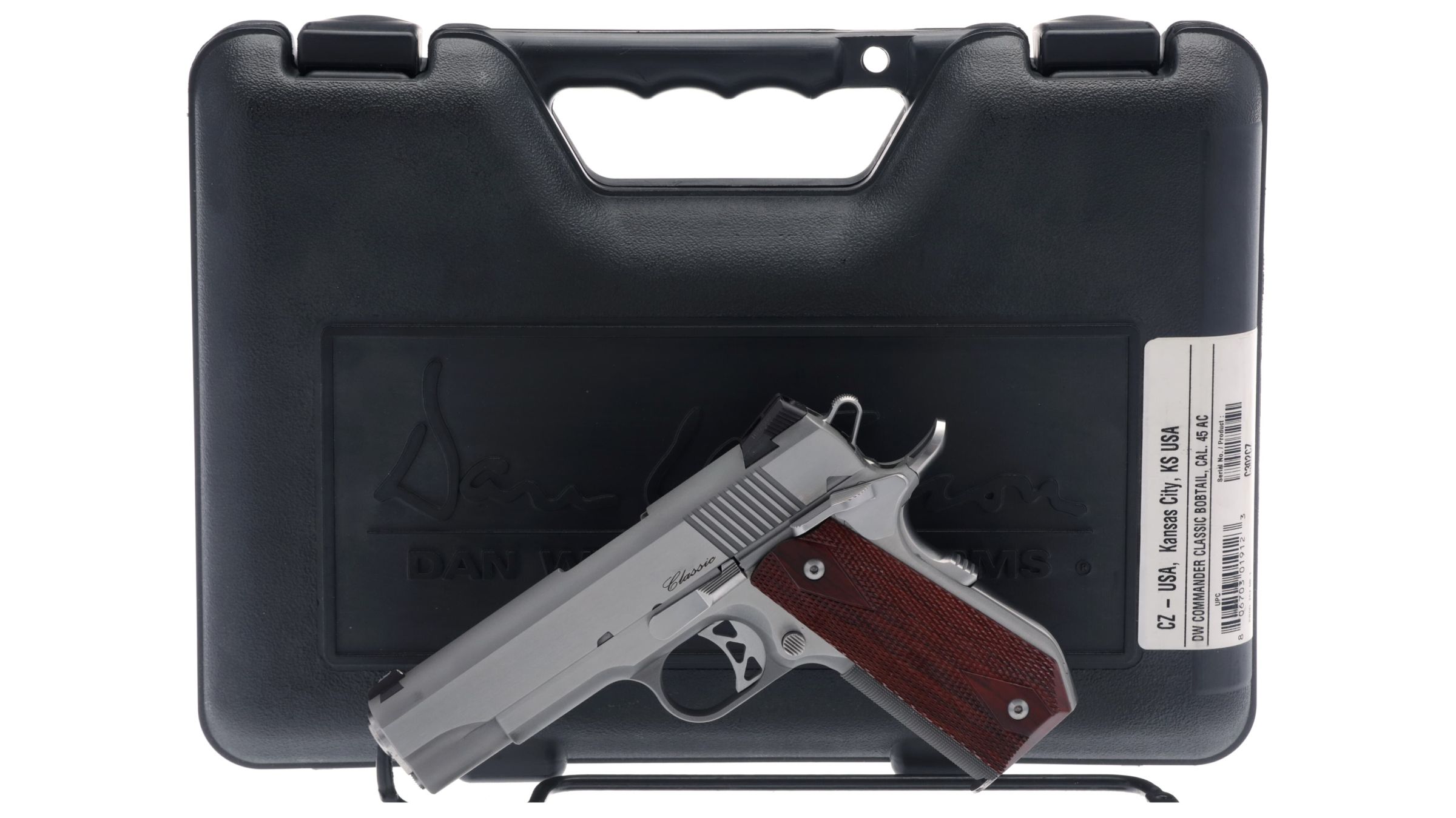 Dan Wesson Commander Classic Bobtail Pistol with Case | Rock Island Auction