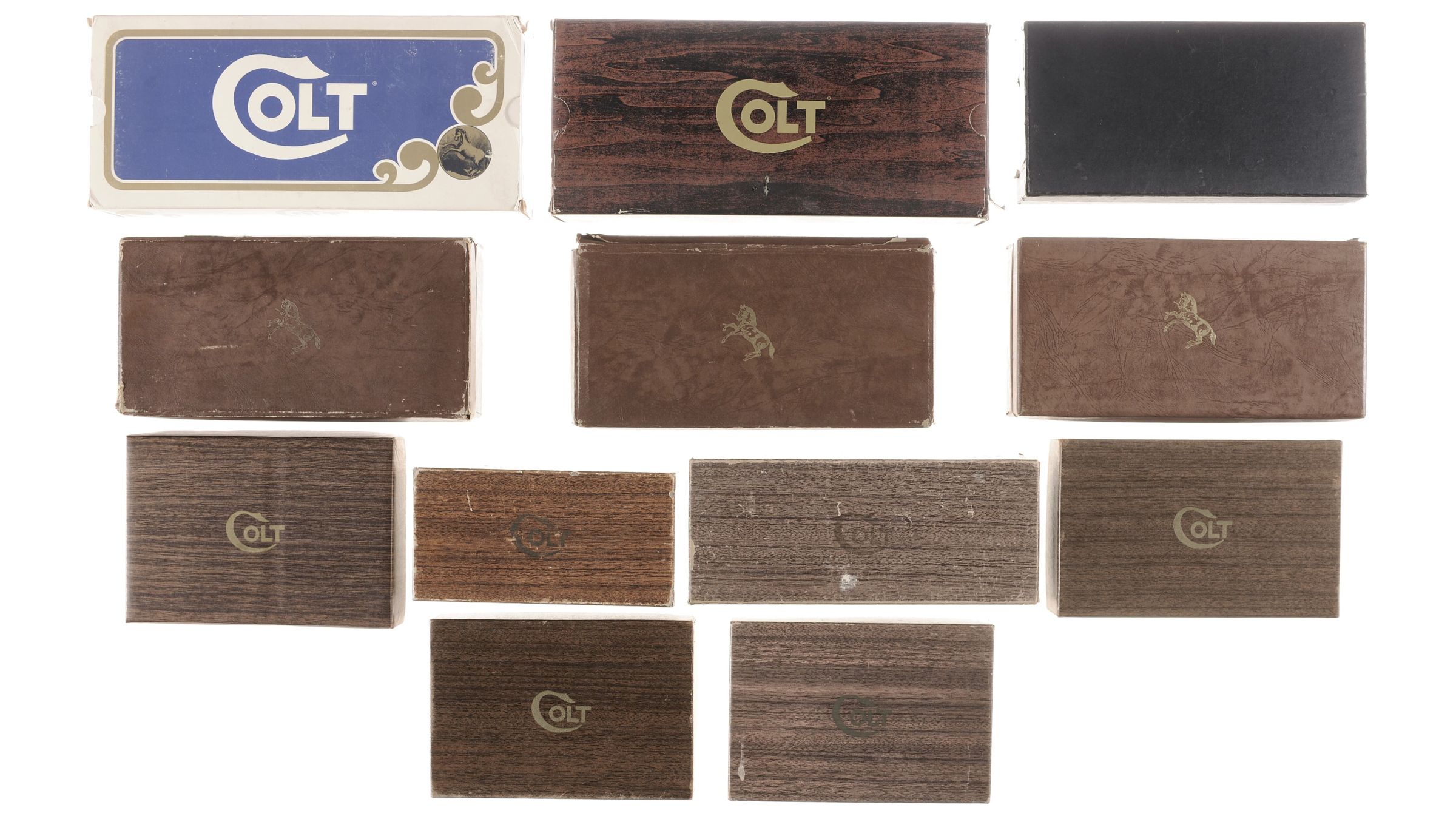 Group of Twelve Colt Handgun Boxes | Rock Island Auction