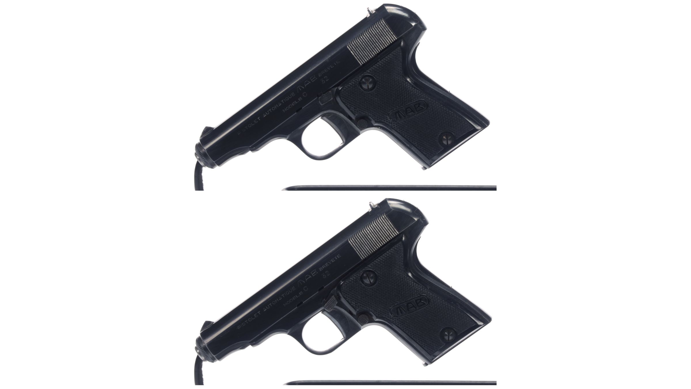 Two French MAB Model C Semi-Automatic Pistols | Rock Island Auction