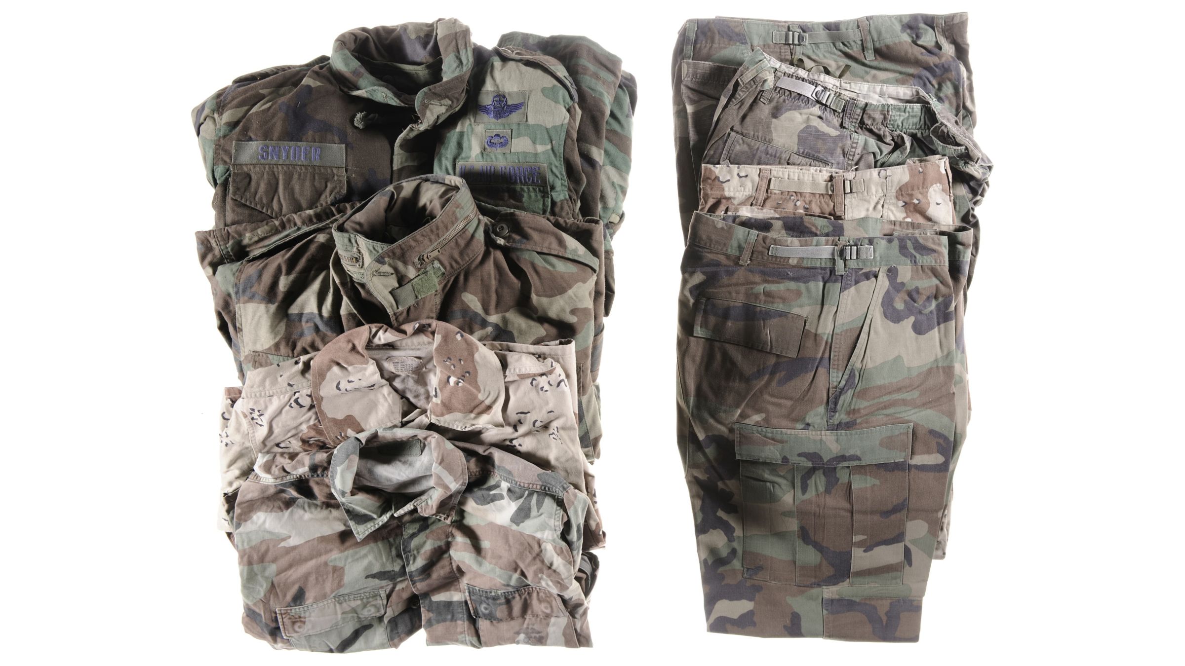 Group of Late 20th Century U.S. Military Uniform Pieces | Rock Island ...