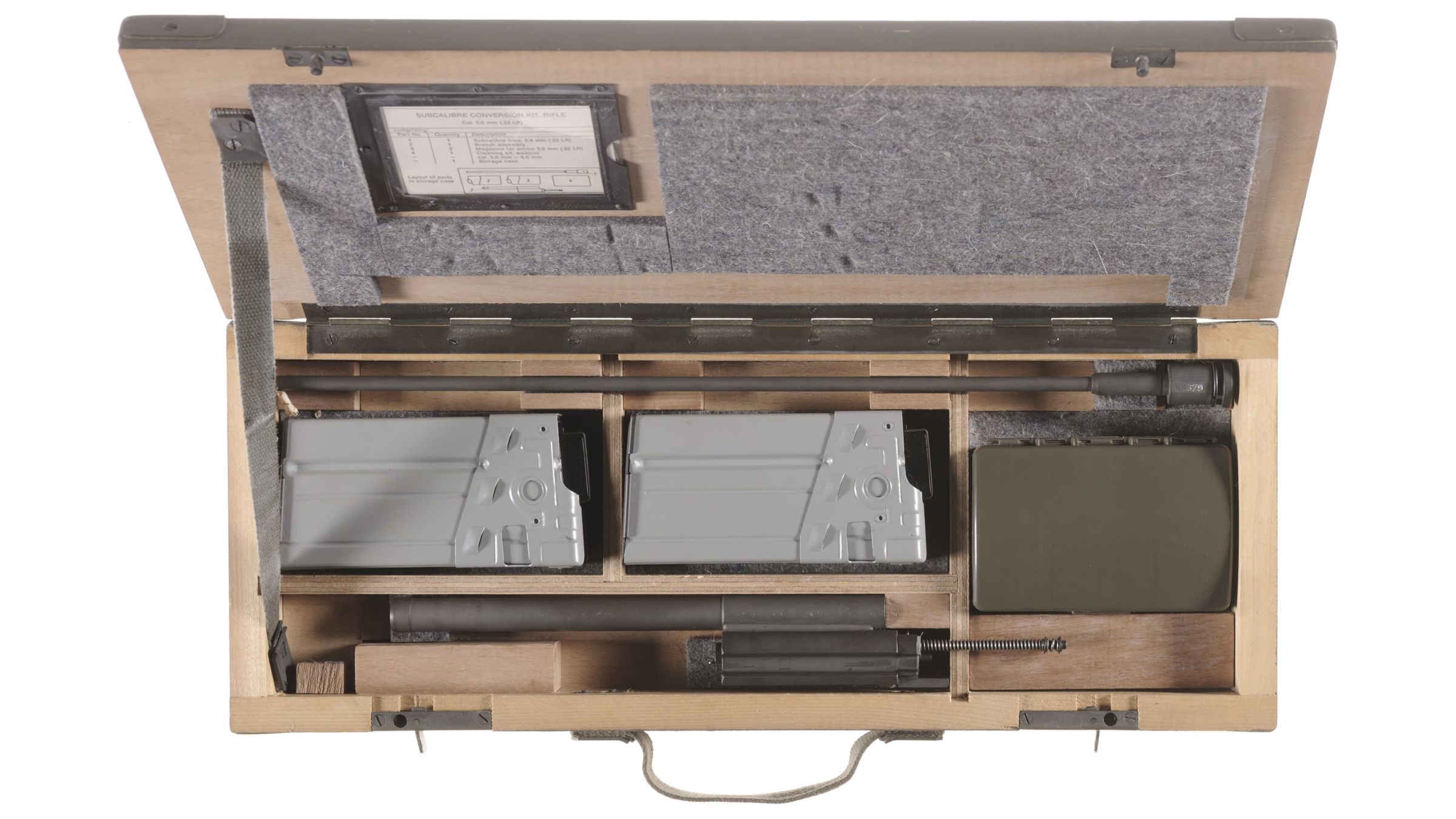 Cased Heckler & Koch HK91/G3 .22 LR Conversion Kit | Rock Island Auction