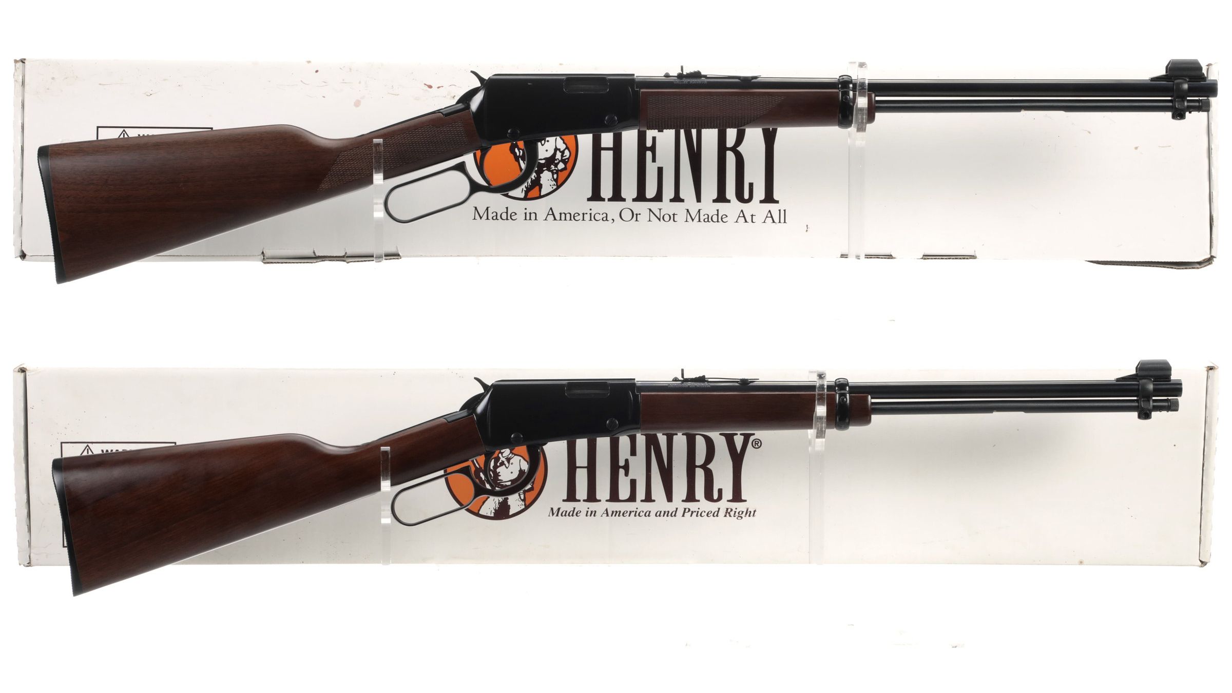 Two Henry Repeating Arms Lever Action Rifles with Boxes | Rock Island ...