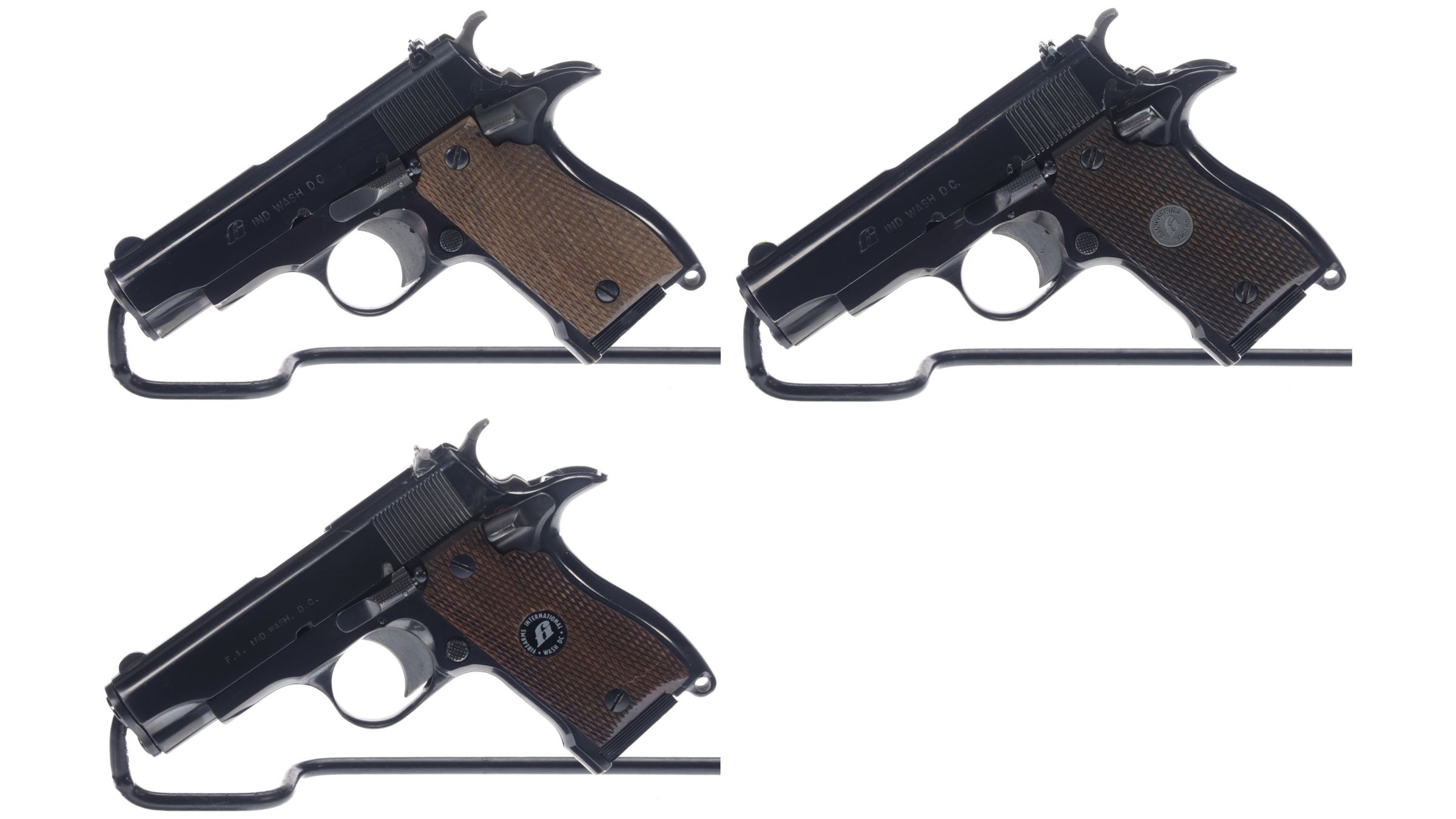 Three FI Industries Model D Semi-Automatic Pistols | Rock Island Auction