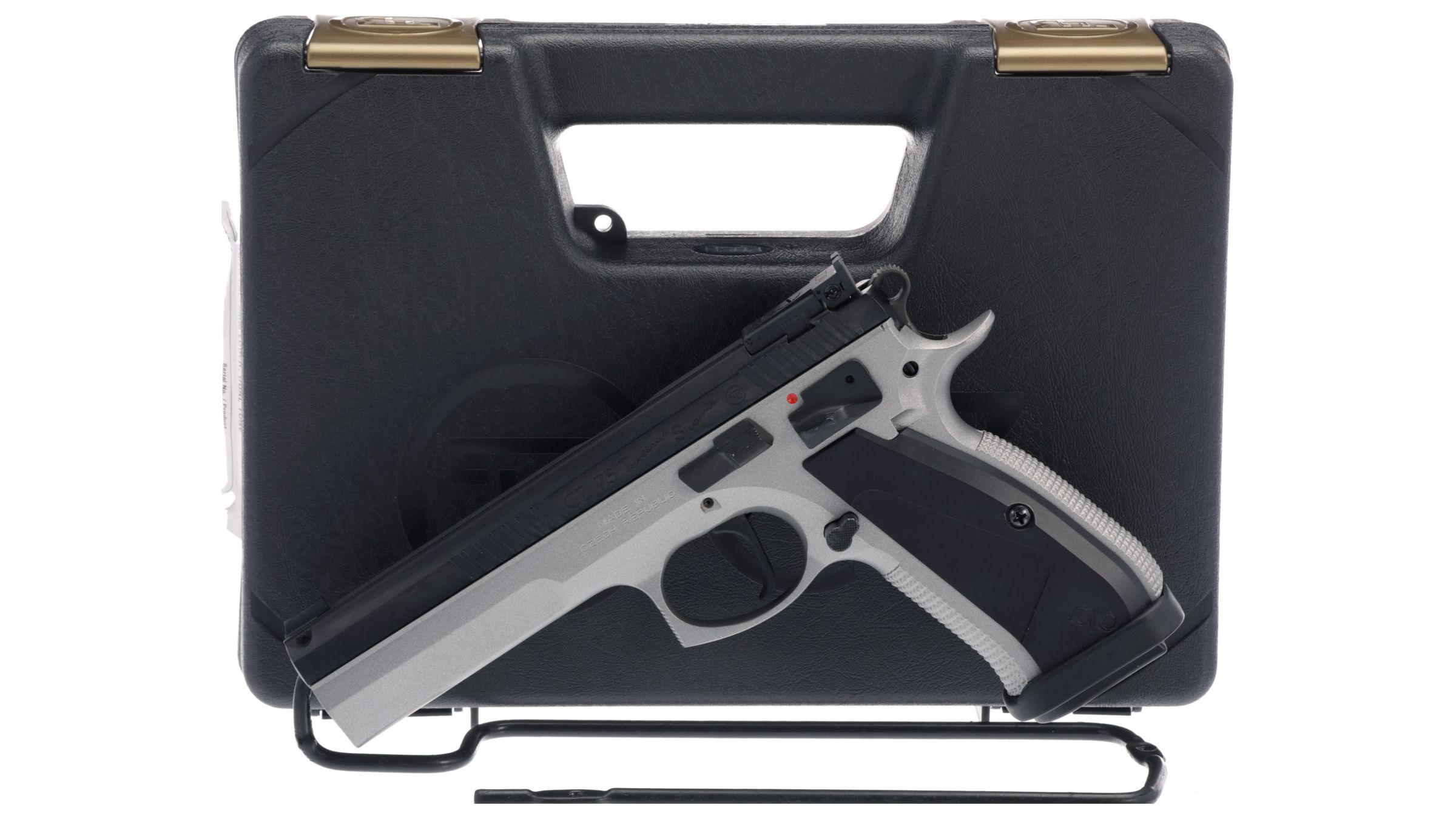CZ Model 75 Tactical Sports Semi-Automatic Pistol with Case | Rock ...