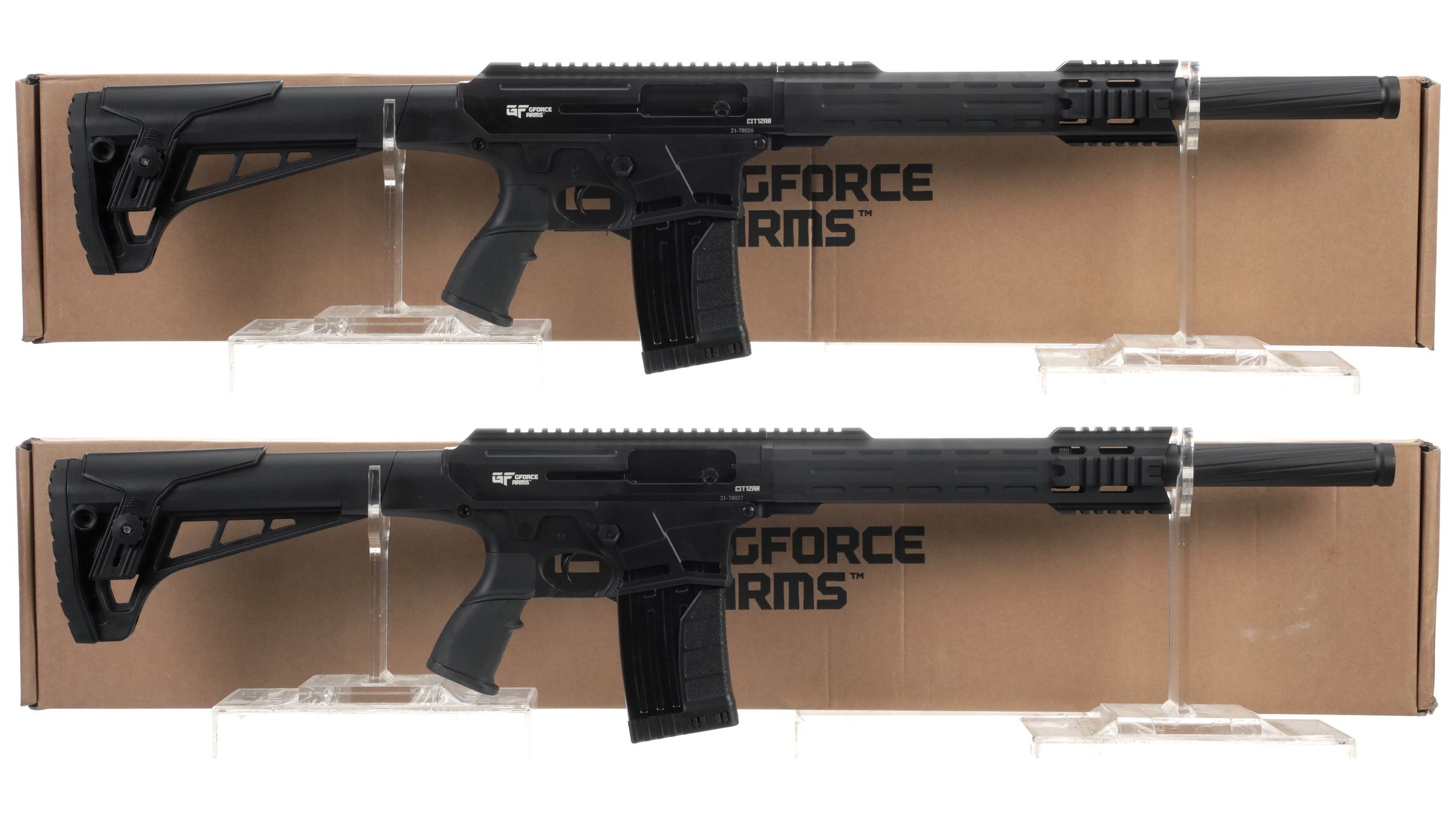 Two Best Arms GF12AR Semi-Automatic Shotguns with Boxes | Rock Island ...
