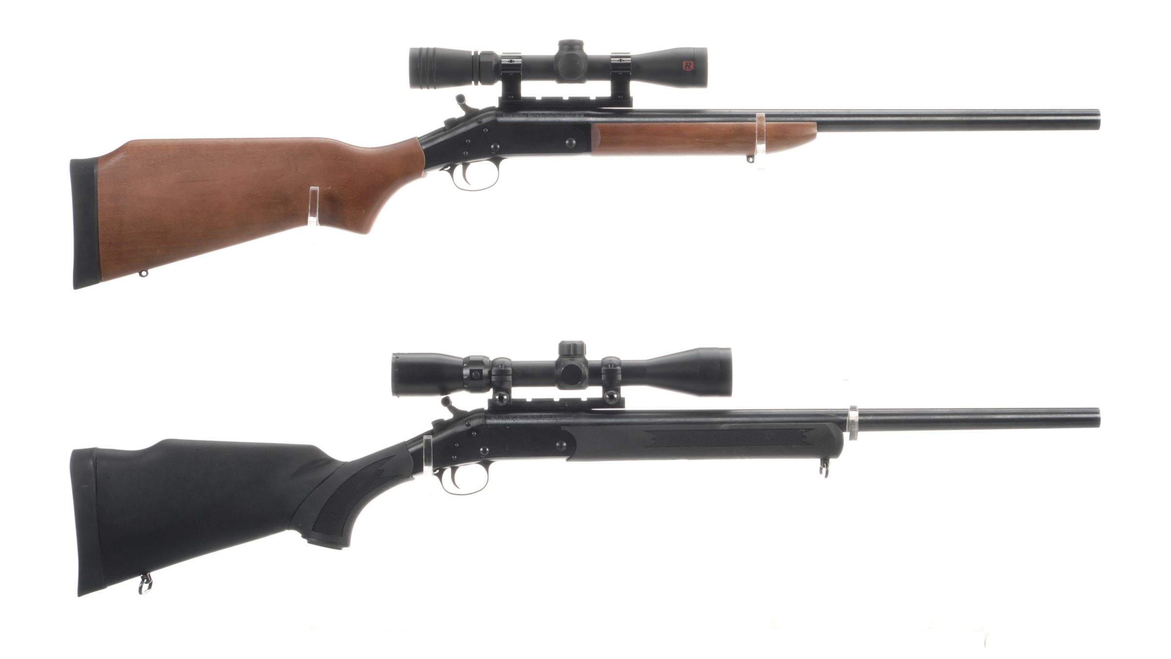 Two Harrington & Richardson Single Shot Handi-Rifles w/ Scopes | Rock ...