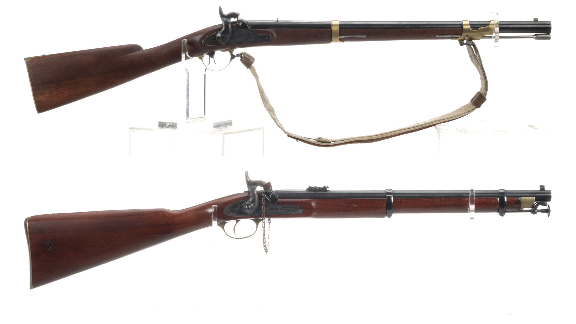 Two Contemporary Percussion Rifles with Boxes | Rock Island Auction