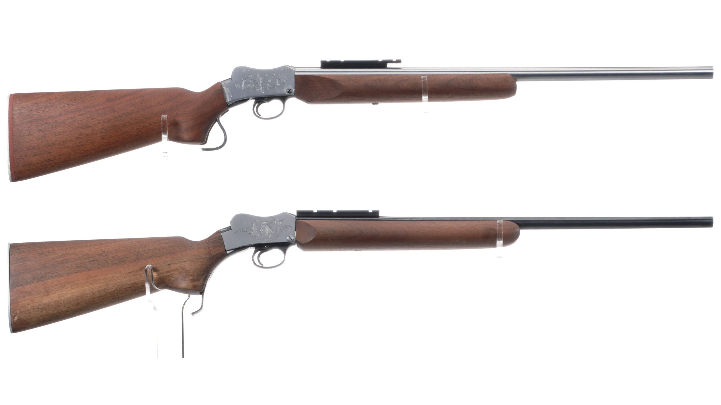 Two Engraved Martini Single Shot Rifles | Rock Island Auction