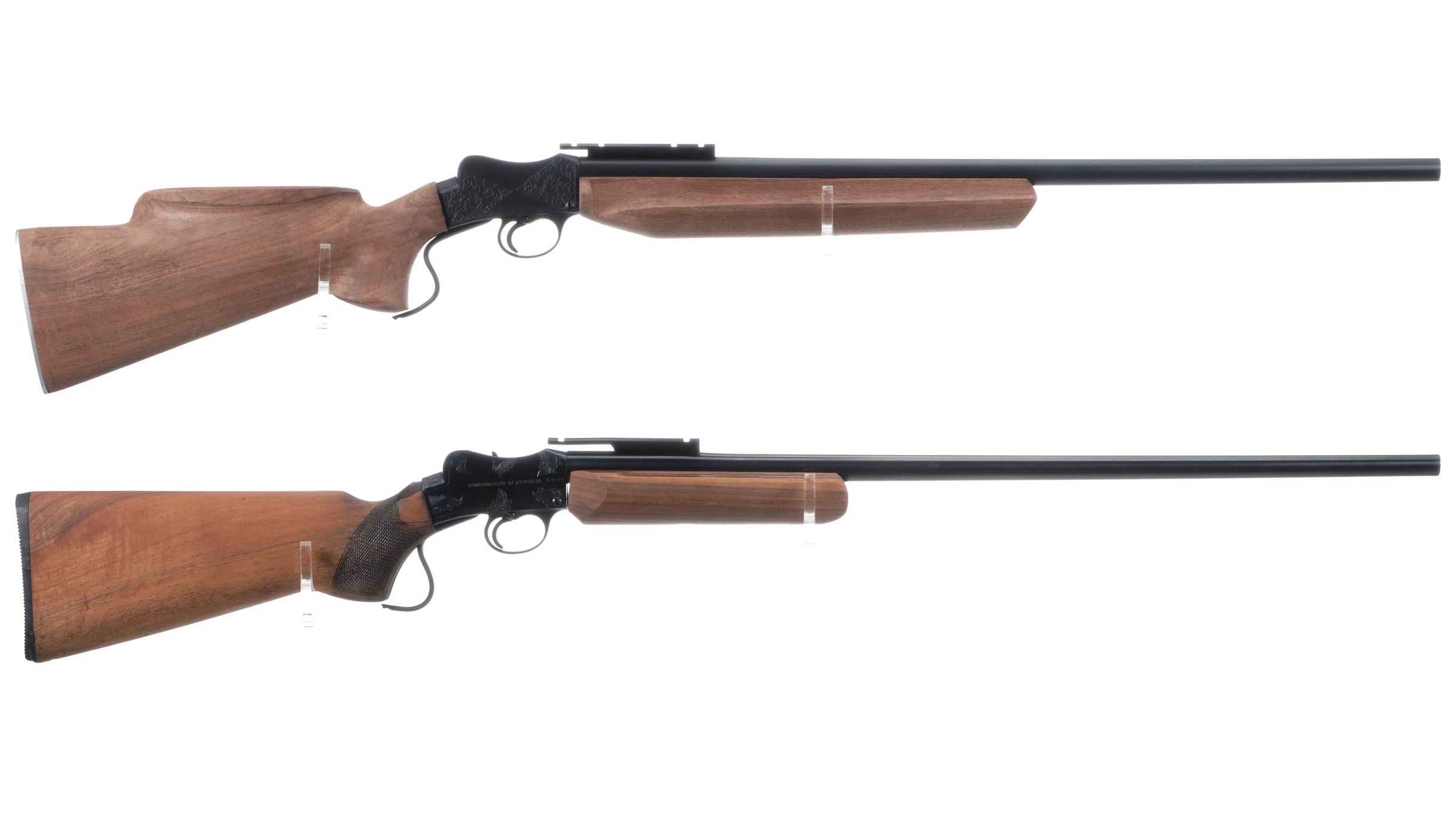 Two Engraved Martini Single Shot Rifles | Rock Island Auction