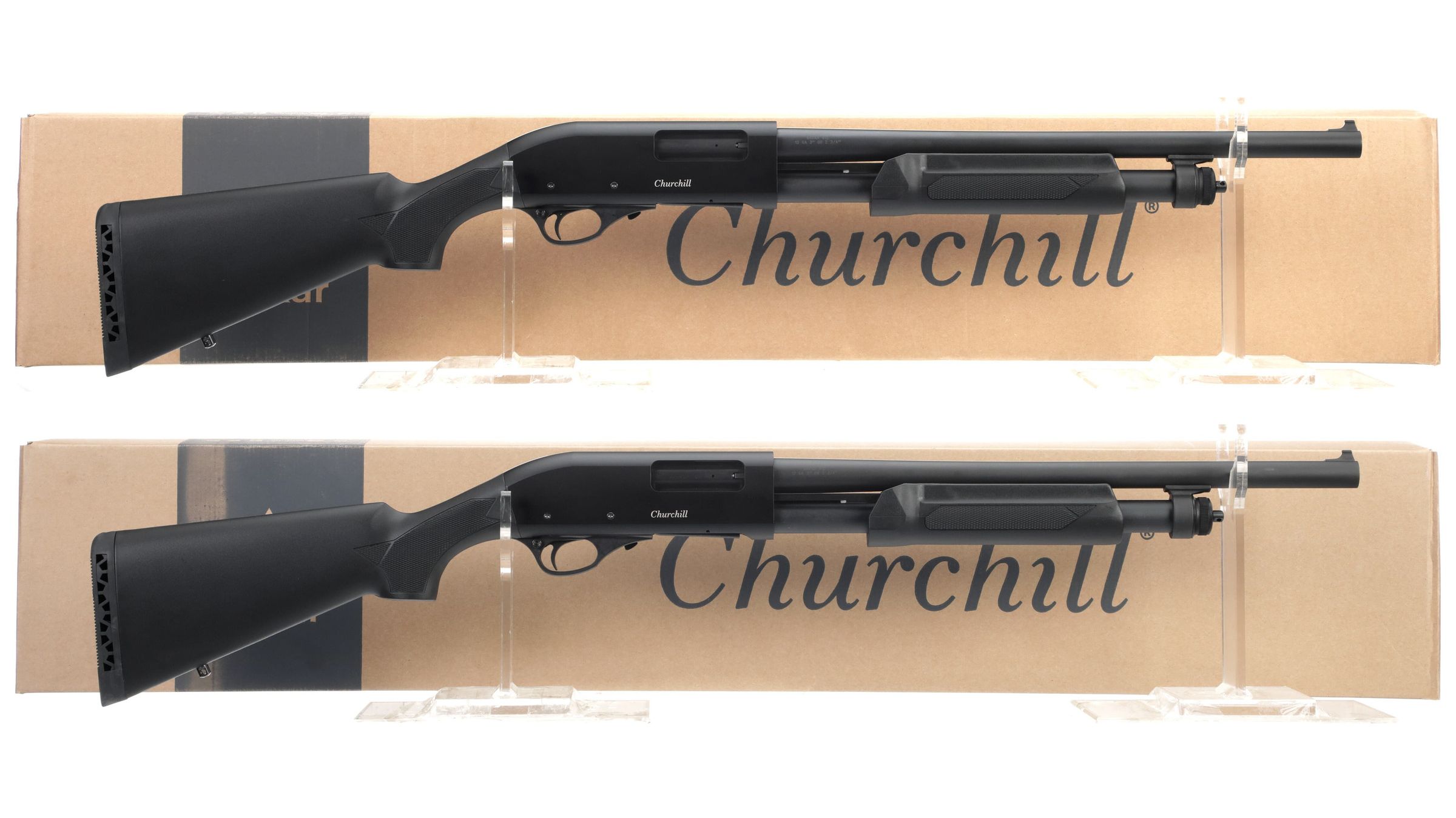 Two Consecutive Akkar Model 612 Churchill Shotguns with Boxes | Rock ...