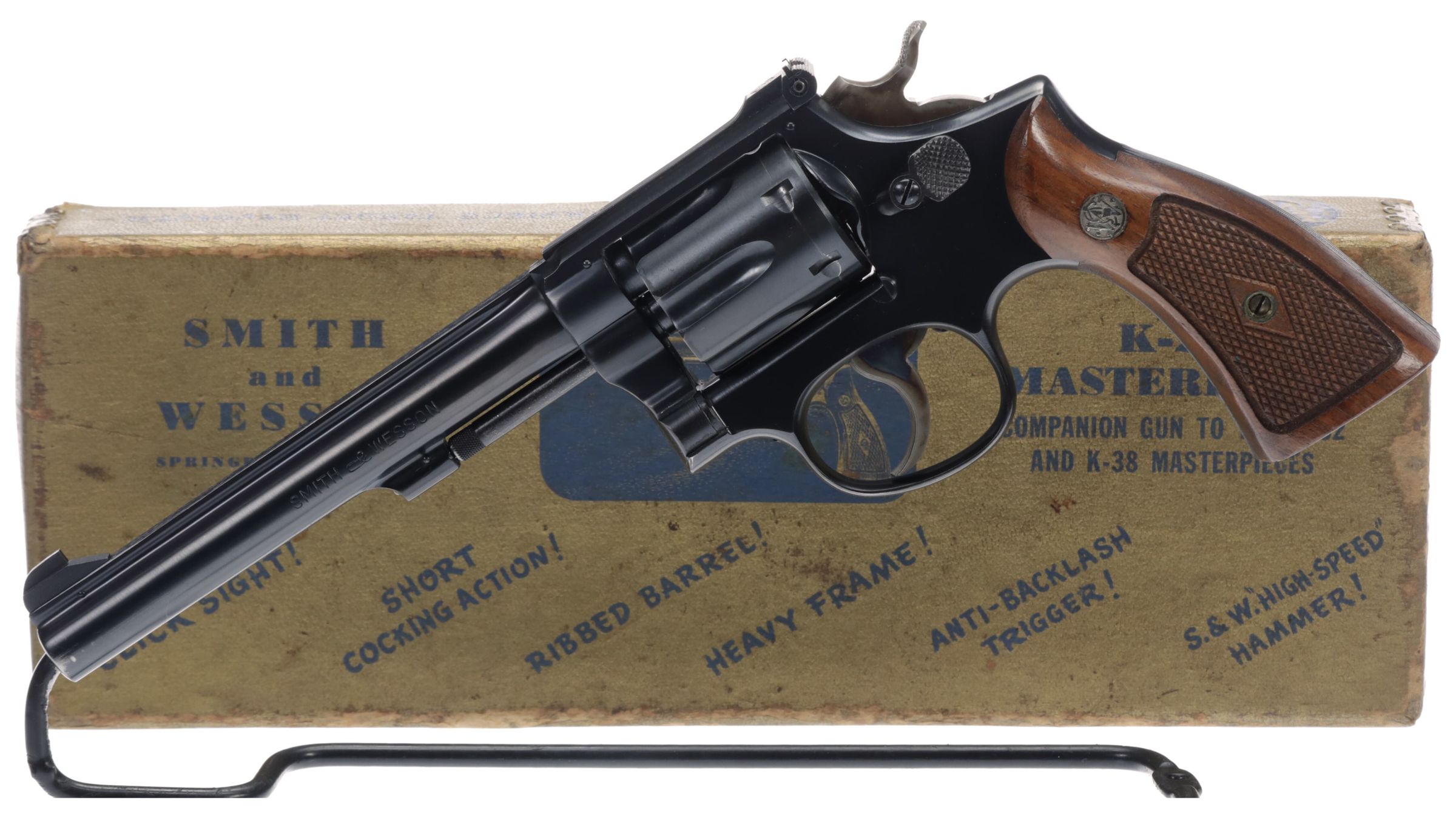 S&W K-22 Masterpiece Pre-Model 17 Revolver with Box | Rock Island Auction