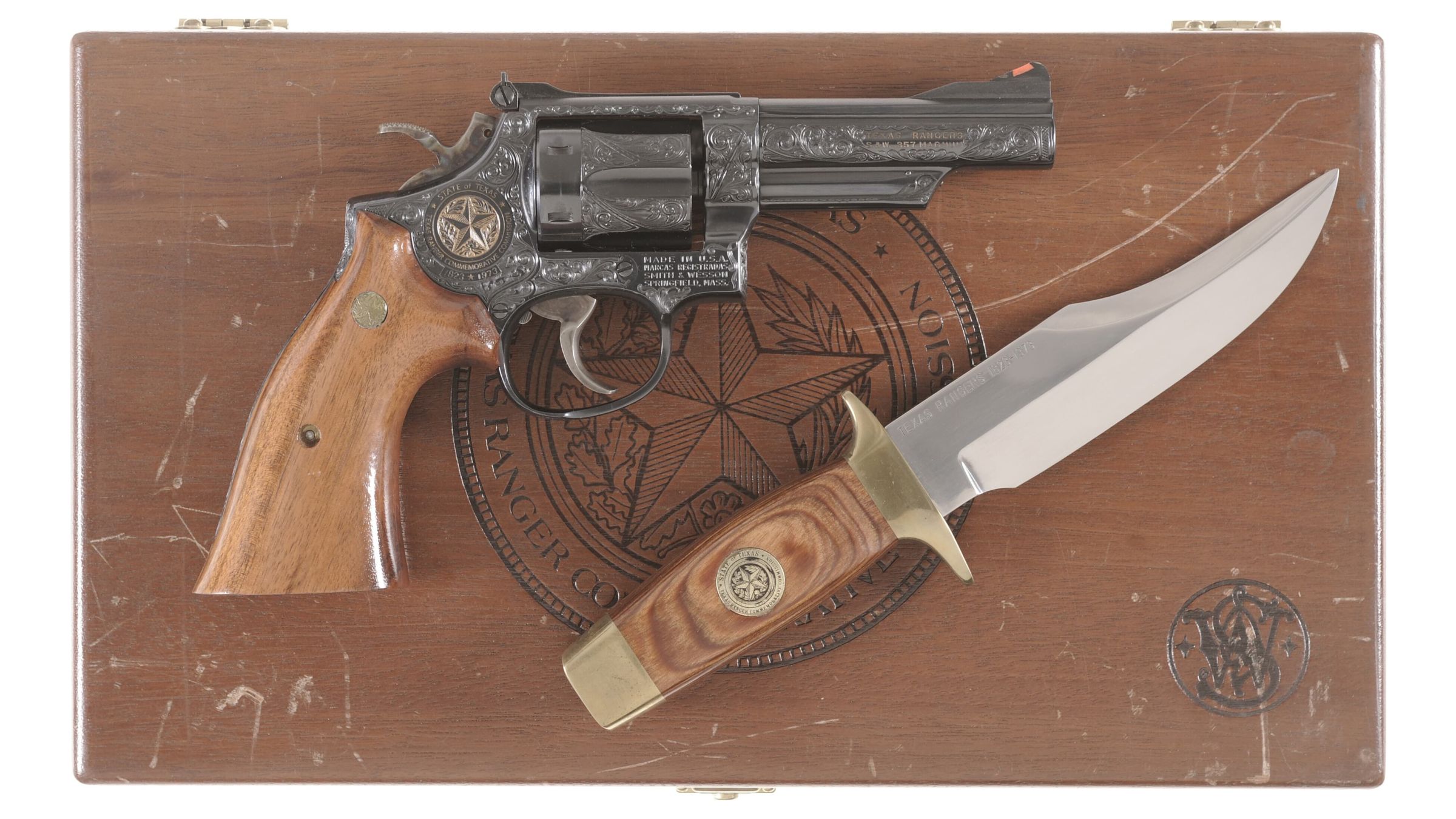 Engraved S&W Model 19-3 Texas Ranger Commemorative Revolver | Rock ...