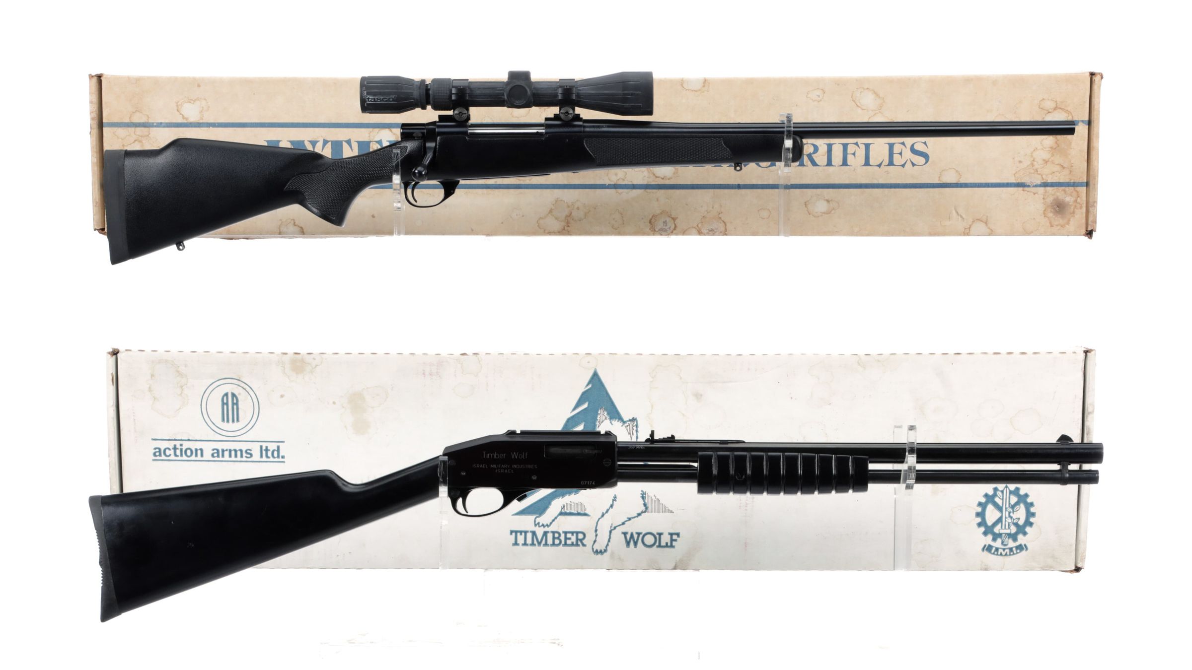 Two Rifles with Boxes | Rock Island Auction