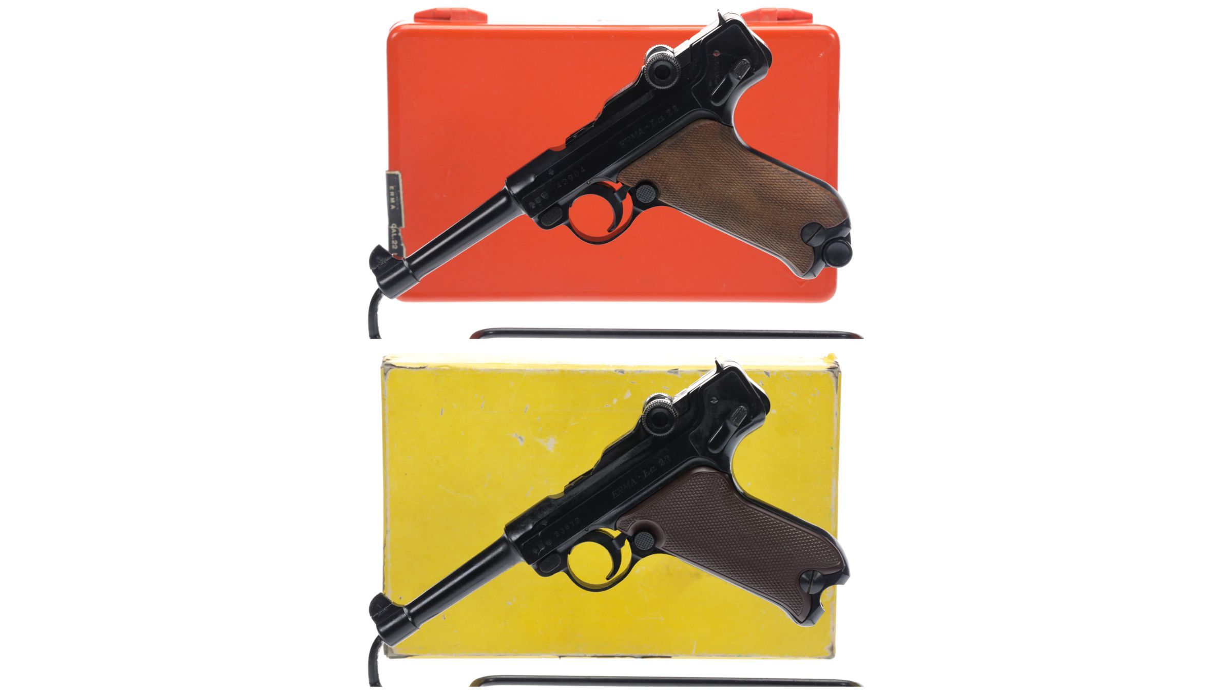 Two Erma LA22 Semi-Automatic Pistols | Rock Island Auction