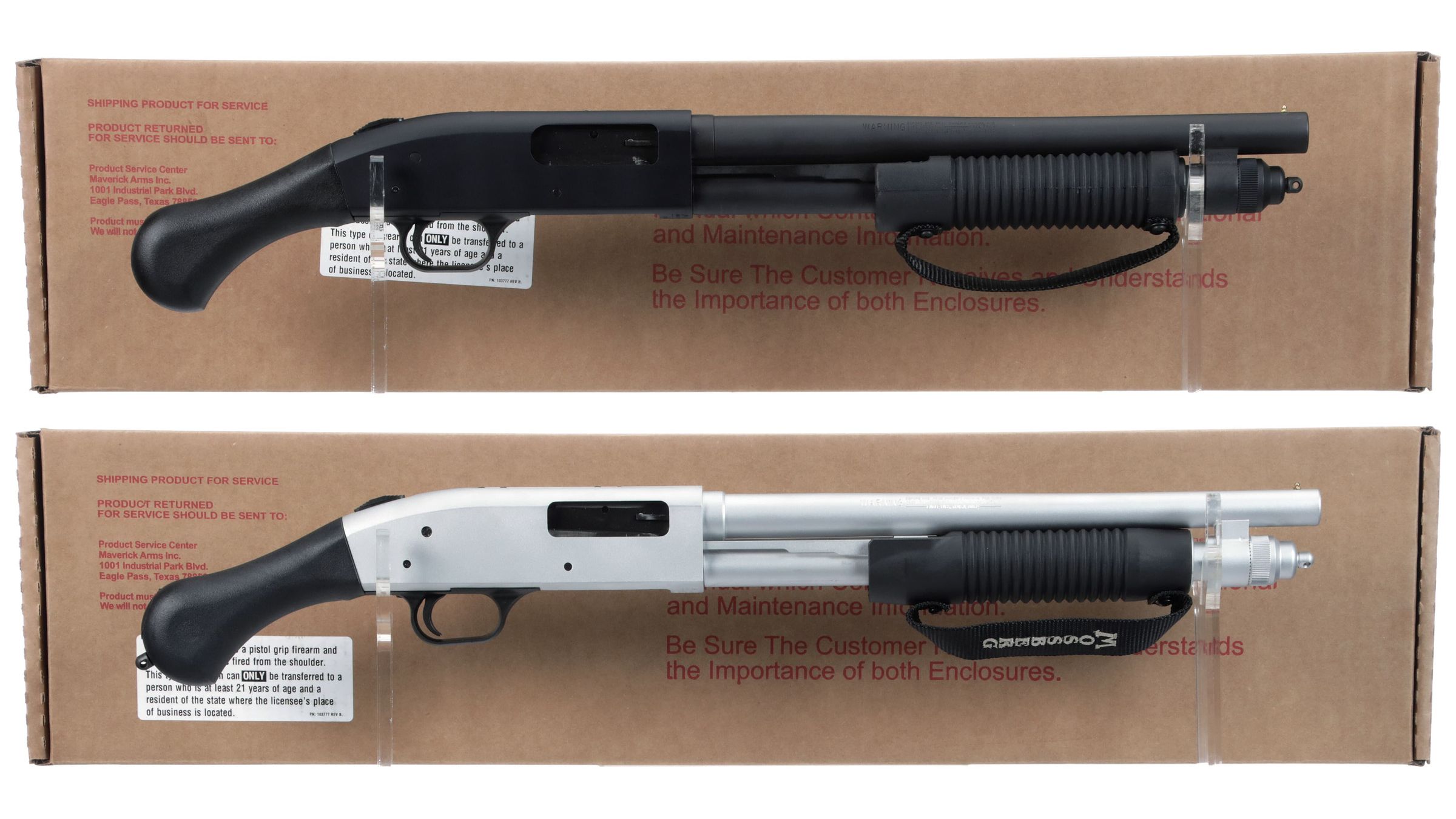 Two Mossberg Model 590 Shockwave Pistol Grip Firearms with Boxes | Rock ...