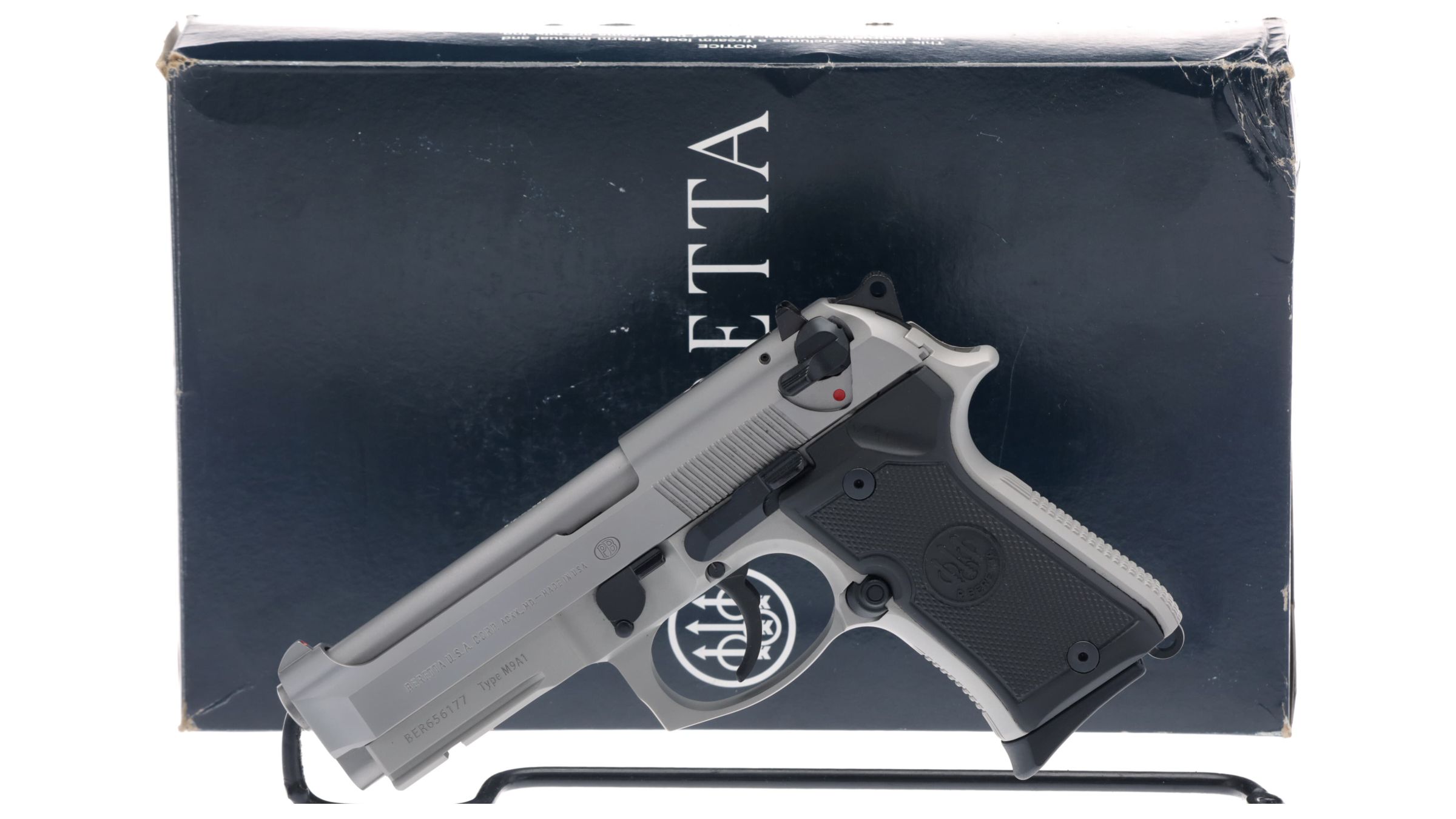 Beretta Model 92FS Compact L Type M9A1 Inox Pistol with Box | Rock ...