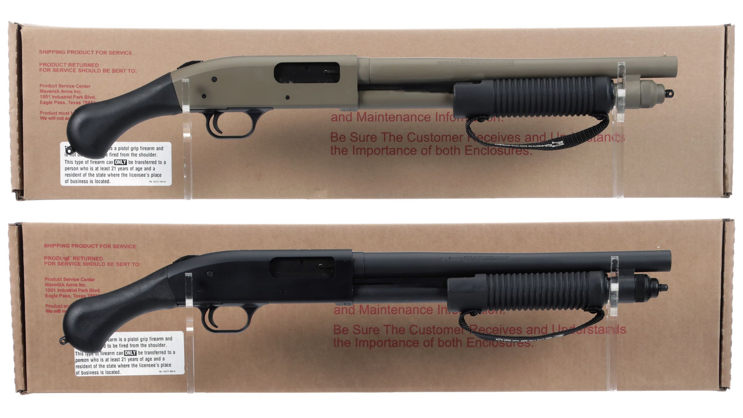 Two Mossberg Model 590 Pistol Grip Firearms with Boxes | Rock Island ...