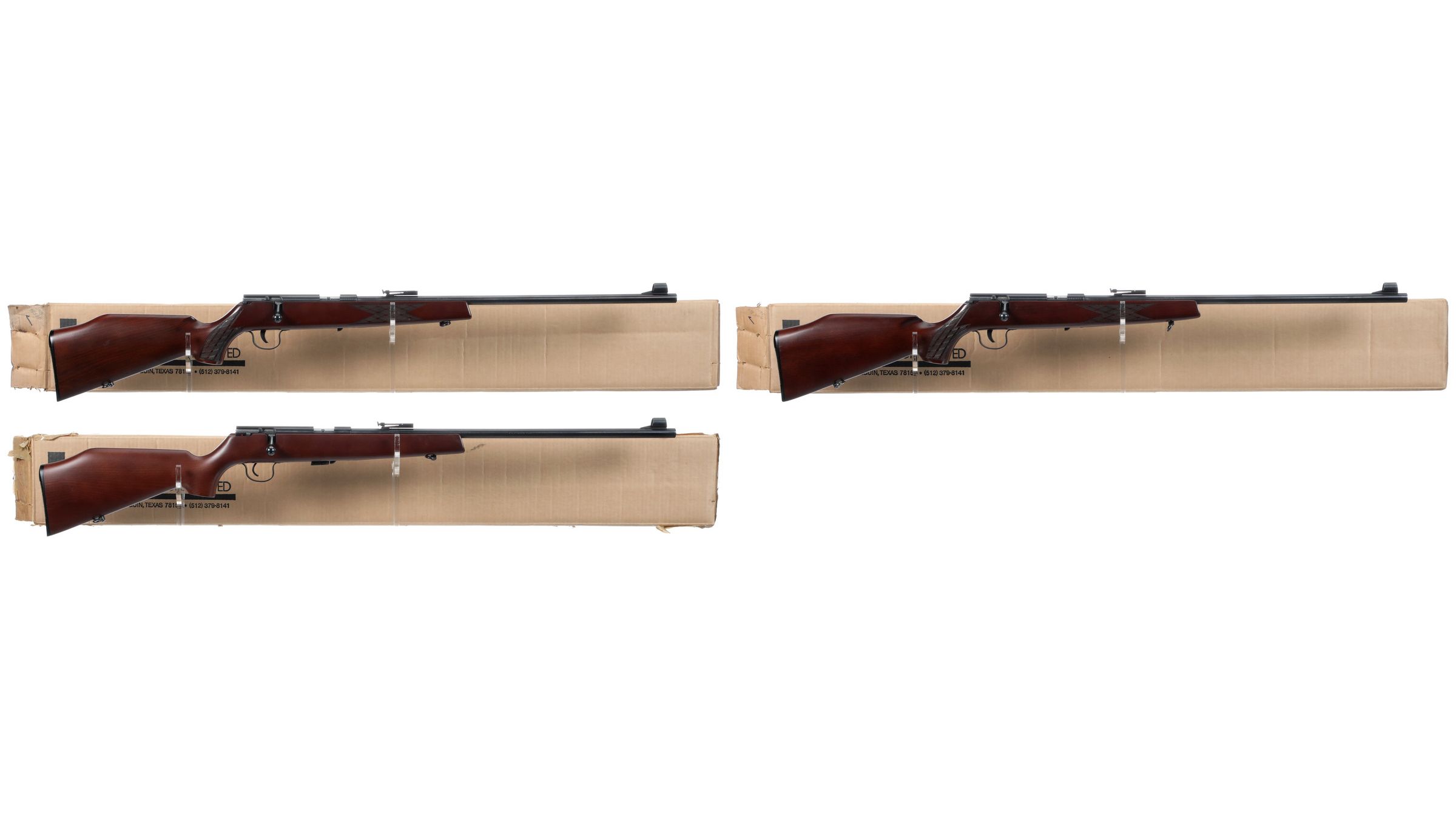 Three German Bolt Action Rifles with Boxes | Rock Island Auction