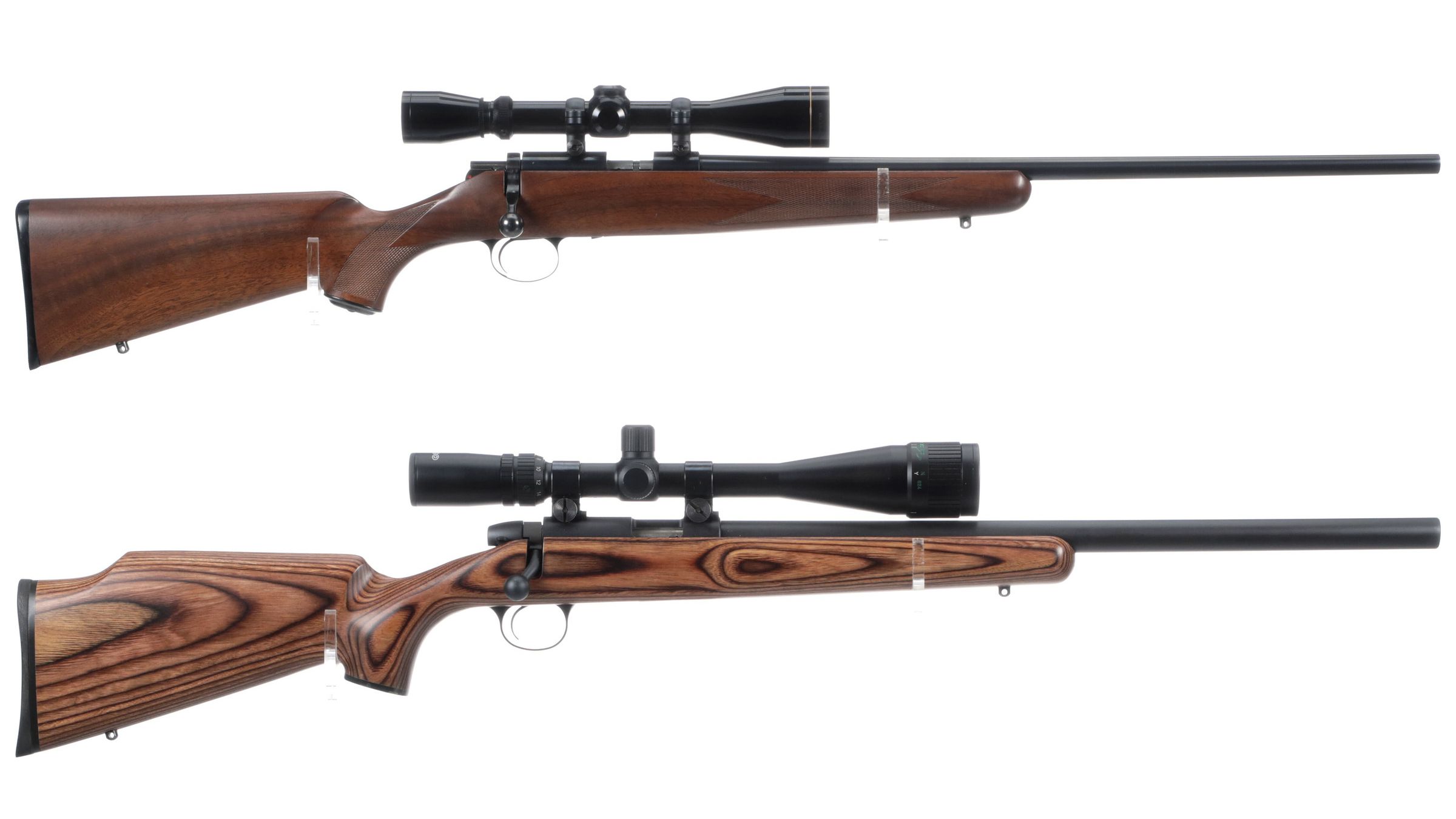 Two Bolt Action Rifles with Scopes | Rock Island Auction