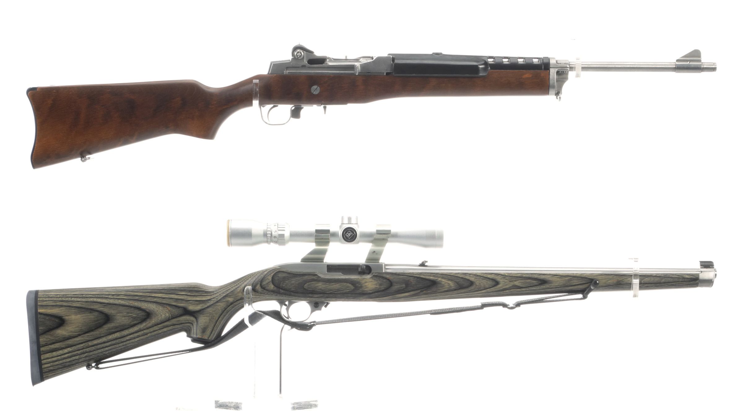 Two Ruger Semi-Automatic Rifles | Rock Island Auction