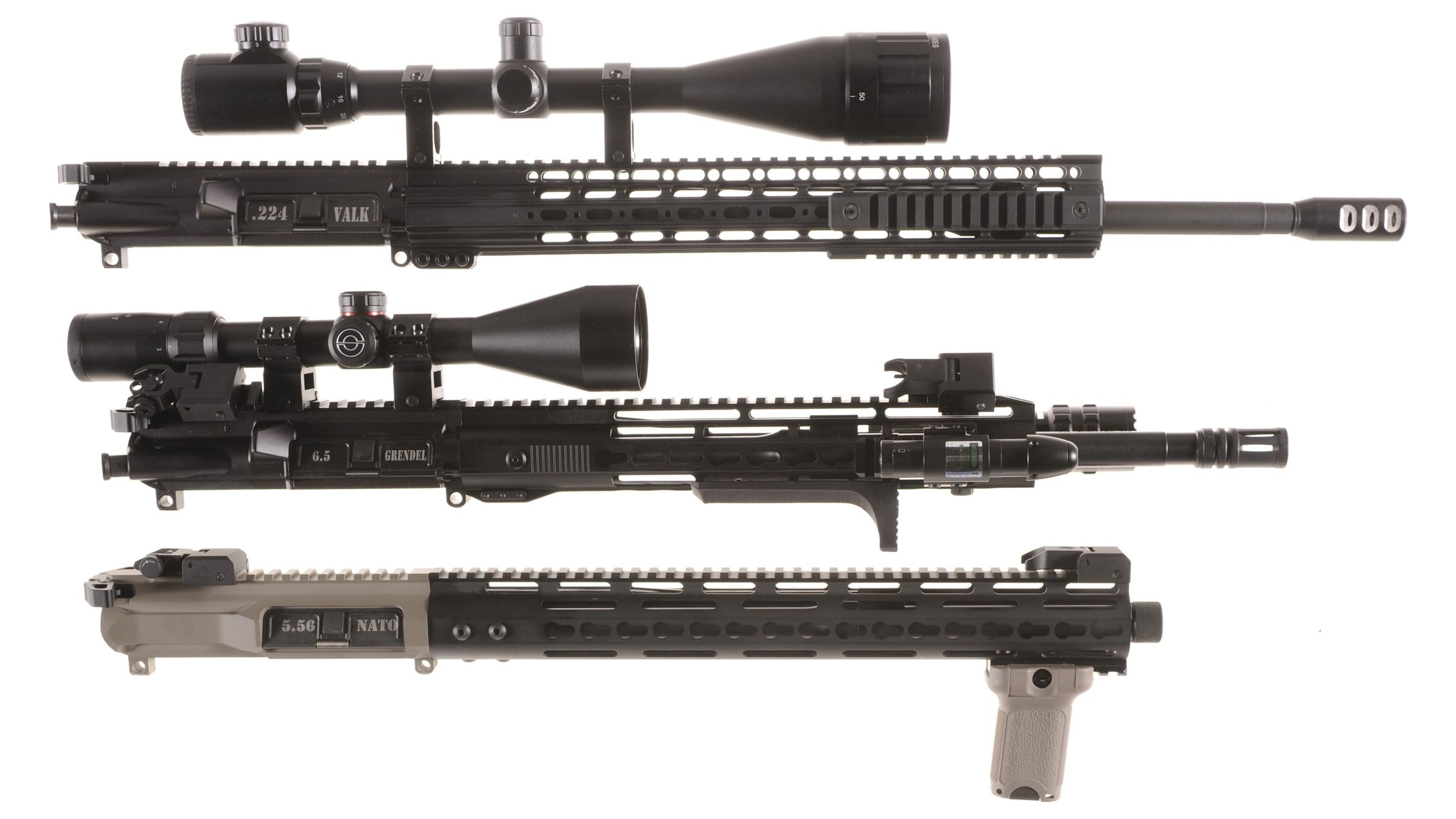 Three AR15 Style Upper Receiver Groups | Rock Island Auction