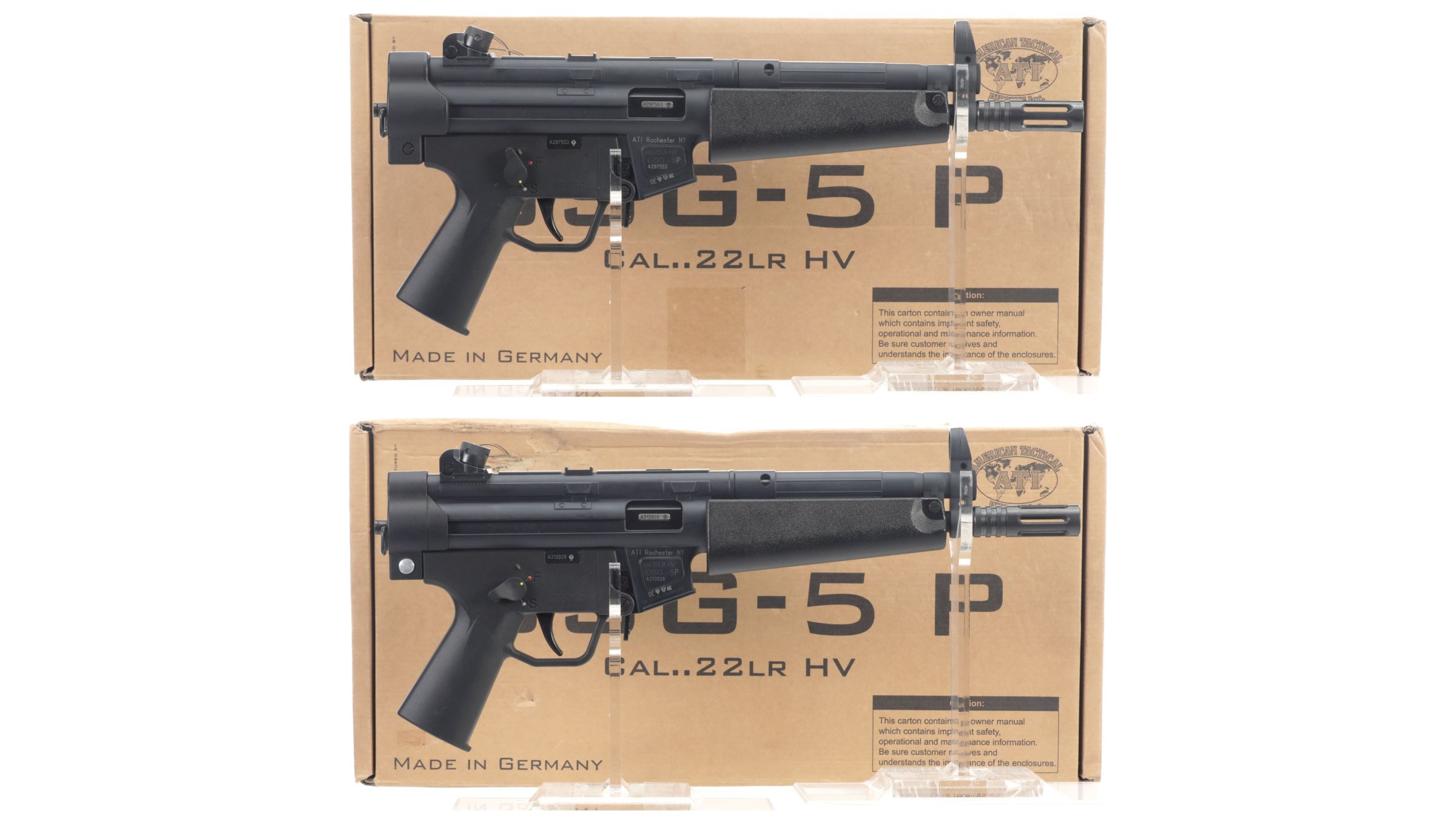 Two German Sport Guns GSG-5P Semi-Automatic Pistols with Boxes | Rock ...