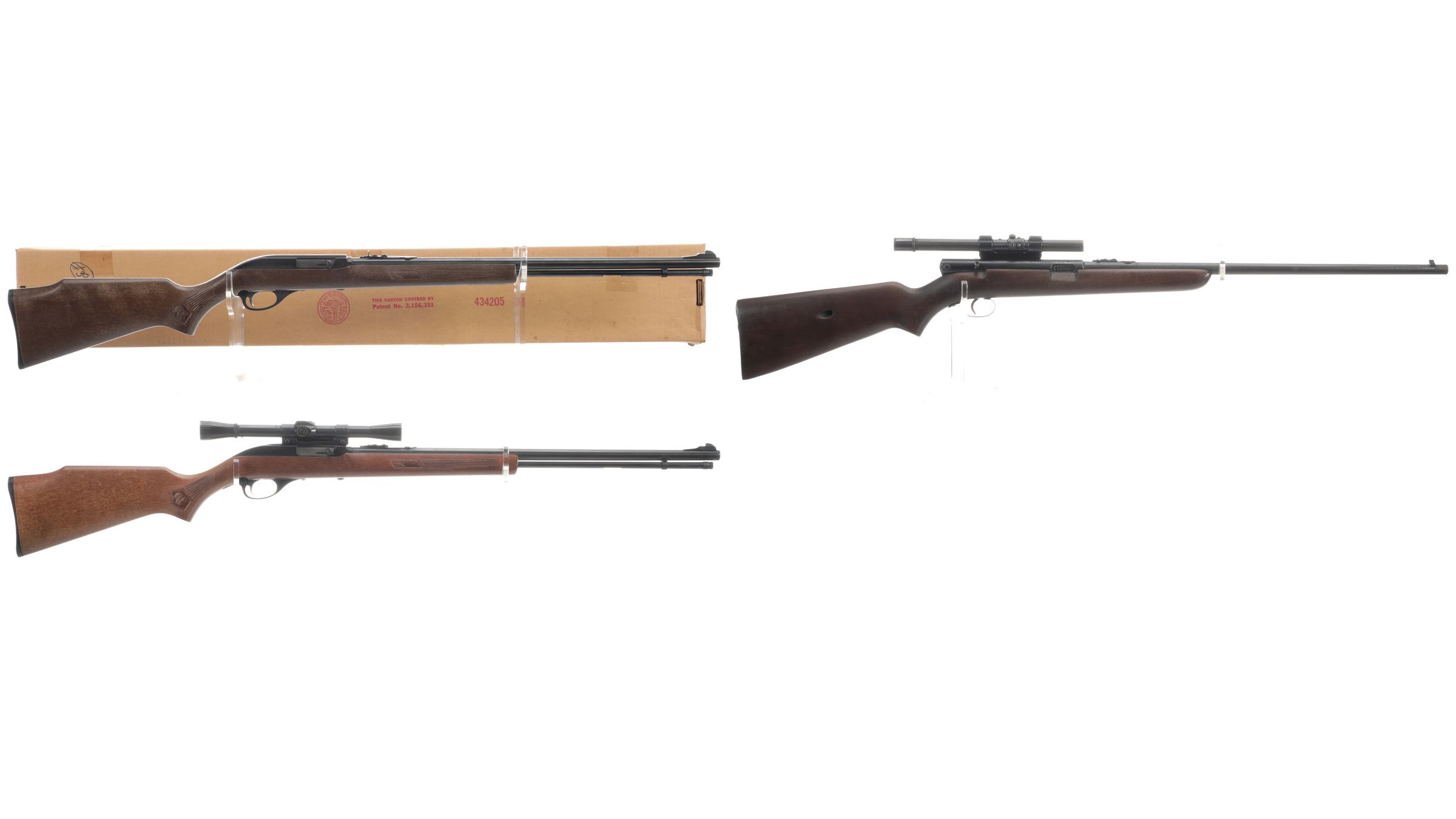 Three Semi-Automatic Rimfire Rifles | Rock Island Auction