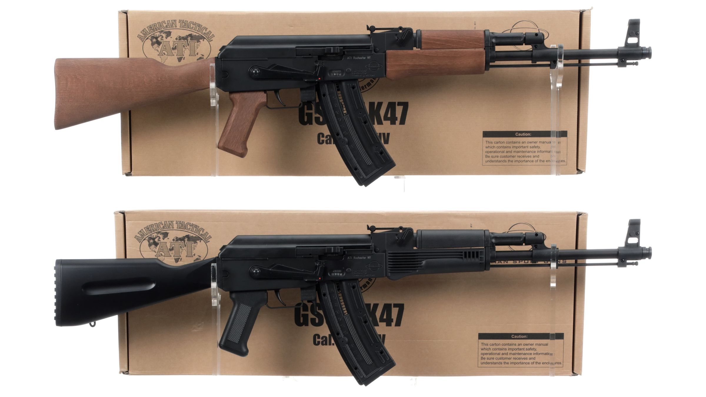 Two German Sport Guns AK47 Semi-Automatic Rifles with Boxes | Rock ...