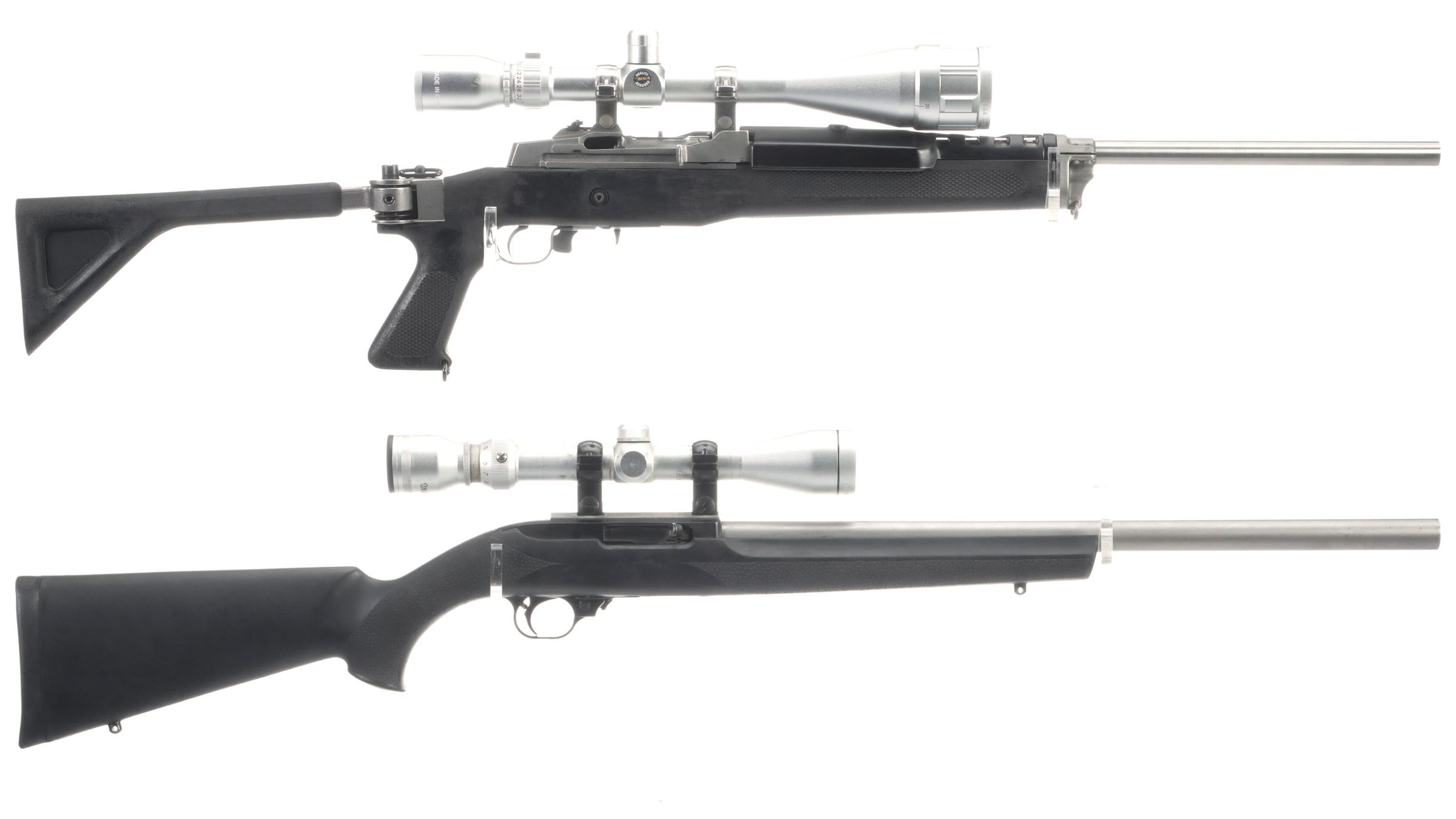 Two Ruger Semi-Automatic Rifles | Rock Island Auction