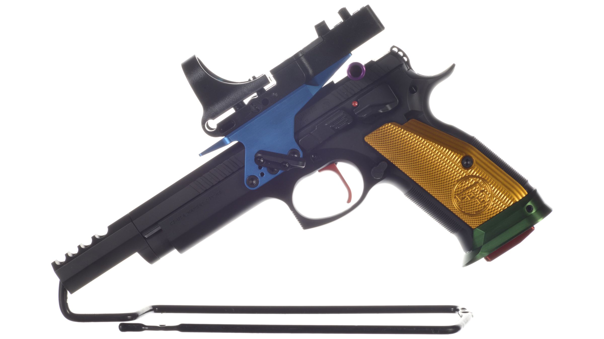 CZ Model 75 TS Czechmate Parrot Semi-Automatic Pistol | Rock Island Auction