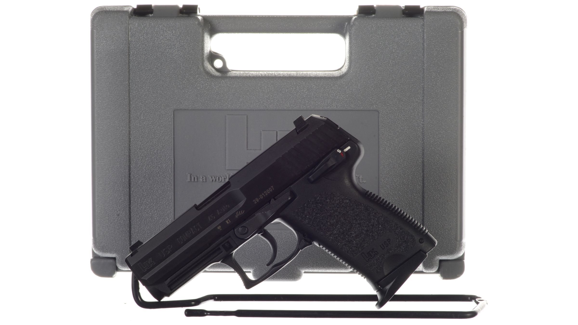 Heckler And Koch Usp Compact Semi Automatic Pistol With Case Rock Island Auction