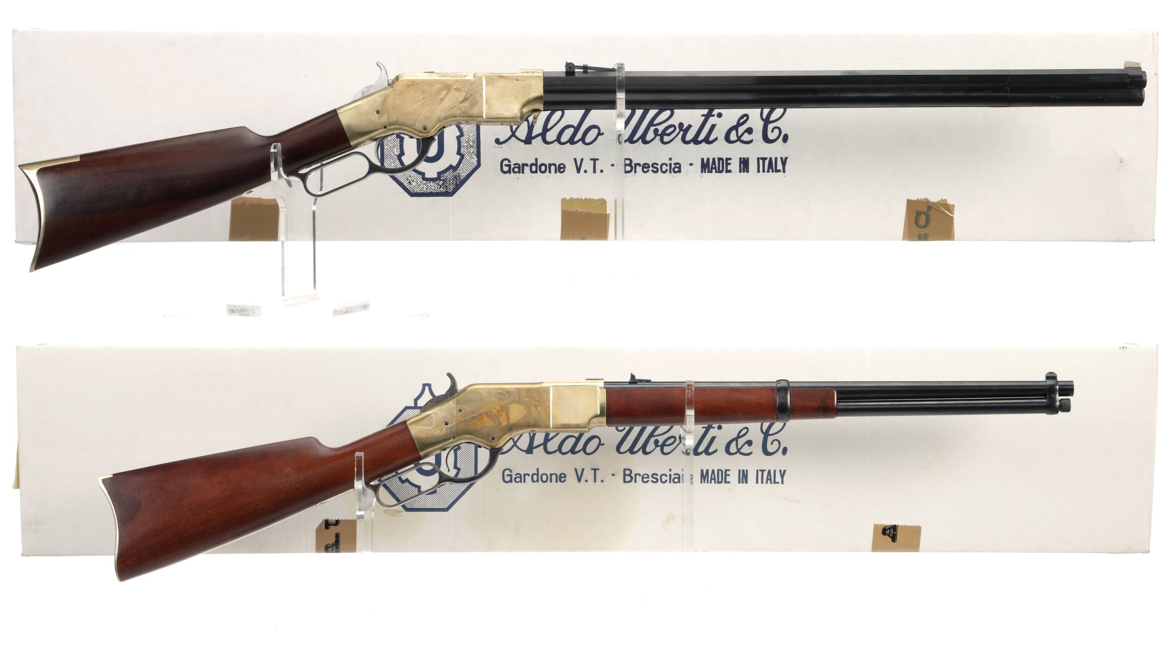 Two Uberti Lever Action Rifles with Boxes | Rock Island Auction