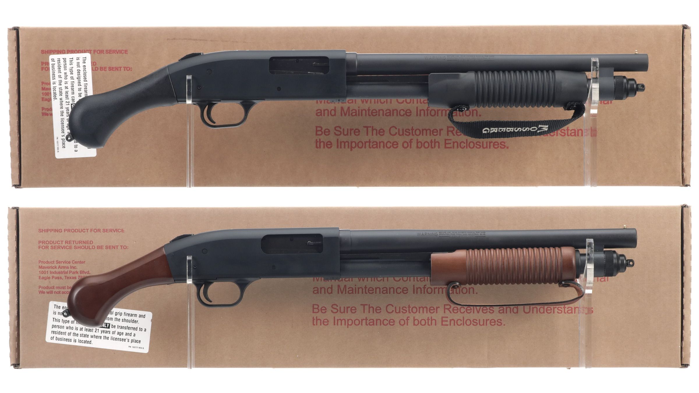 Two Mossberg Model 590 Shockwave Pistol Grip Firearms with Boxes | Rock ...