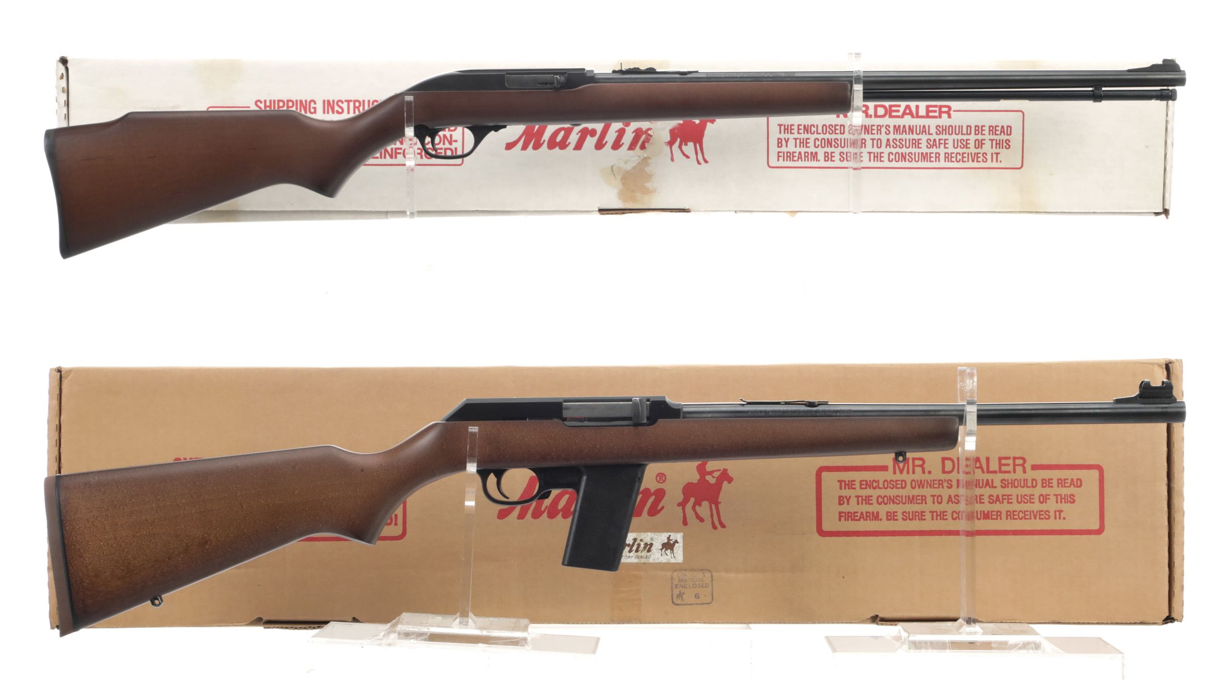 Two Marlin Semi-Automatic Rifles with Boxes | Rock Island Auction